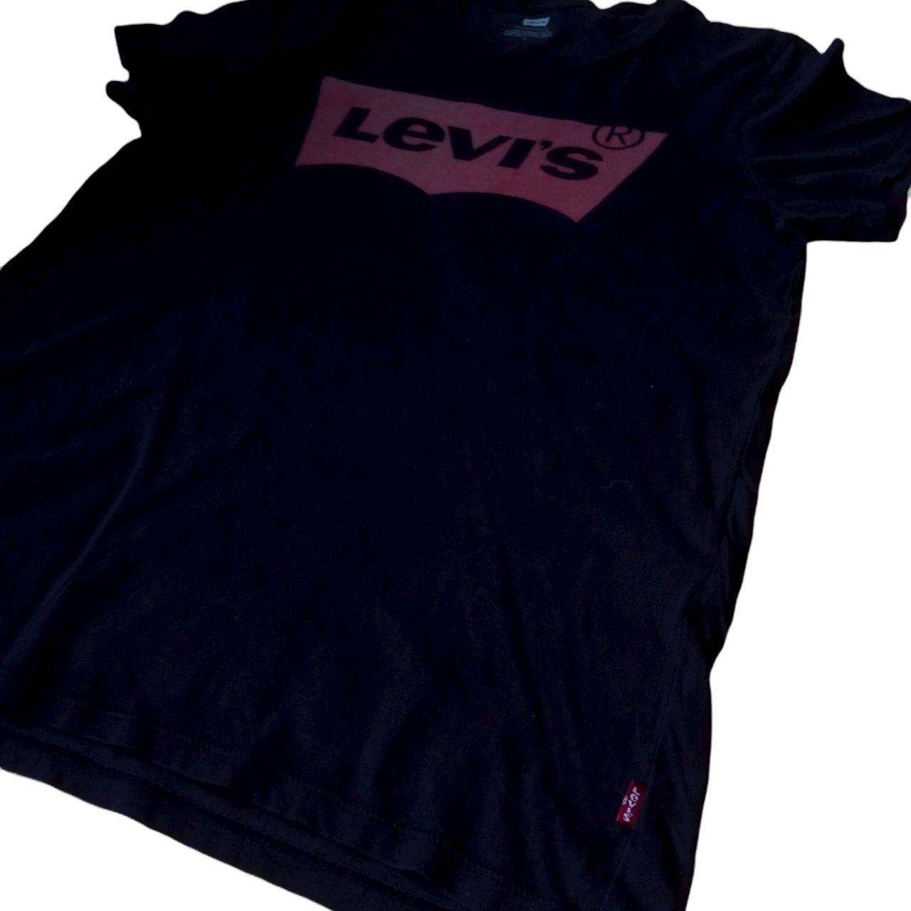 Genuine black Levis t shirt great condition Show... - Depop