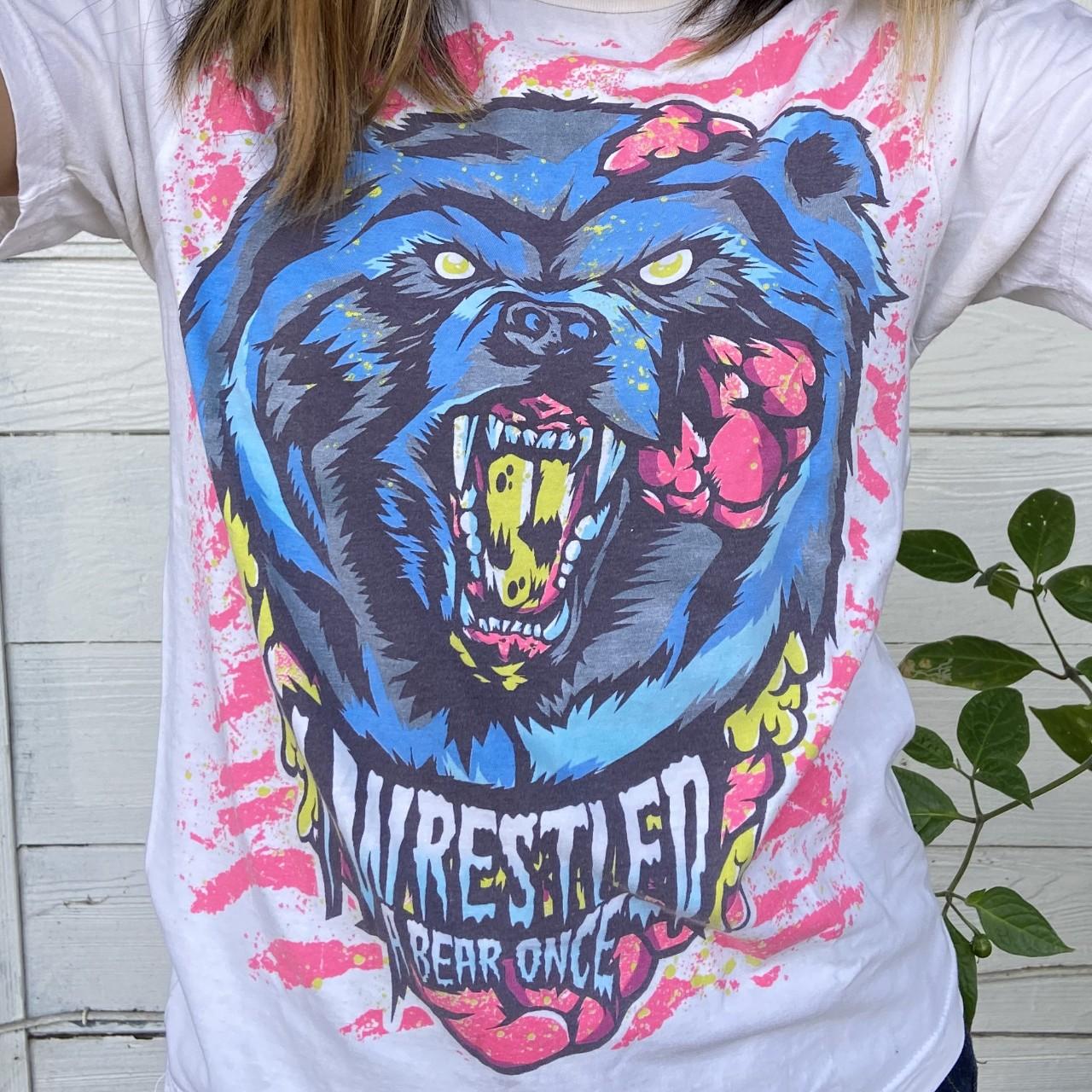 metalcore 2010s early I wrestled a bear once shirt.... - Depop