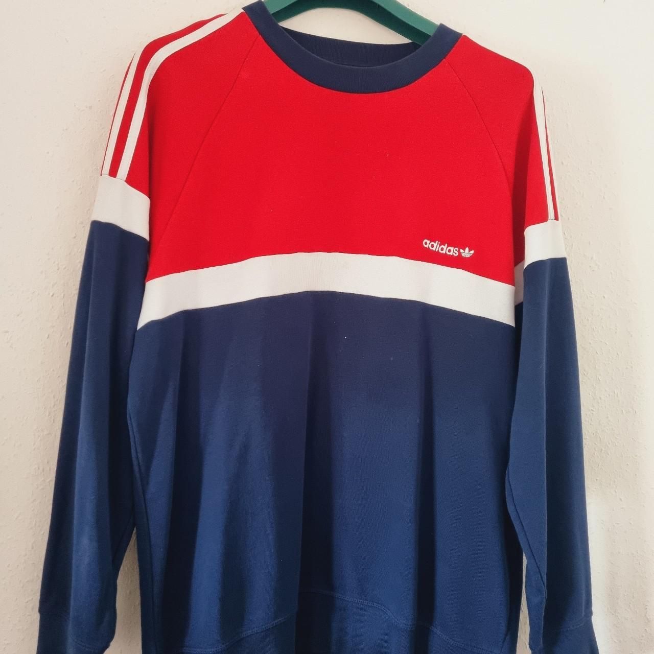 Adidas retro vintage jumper, size large! #Adidas... - Depop