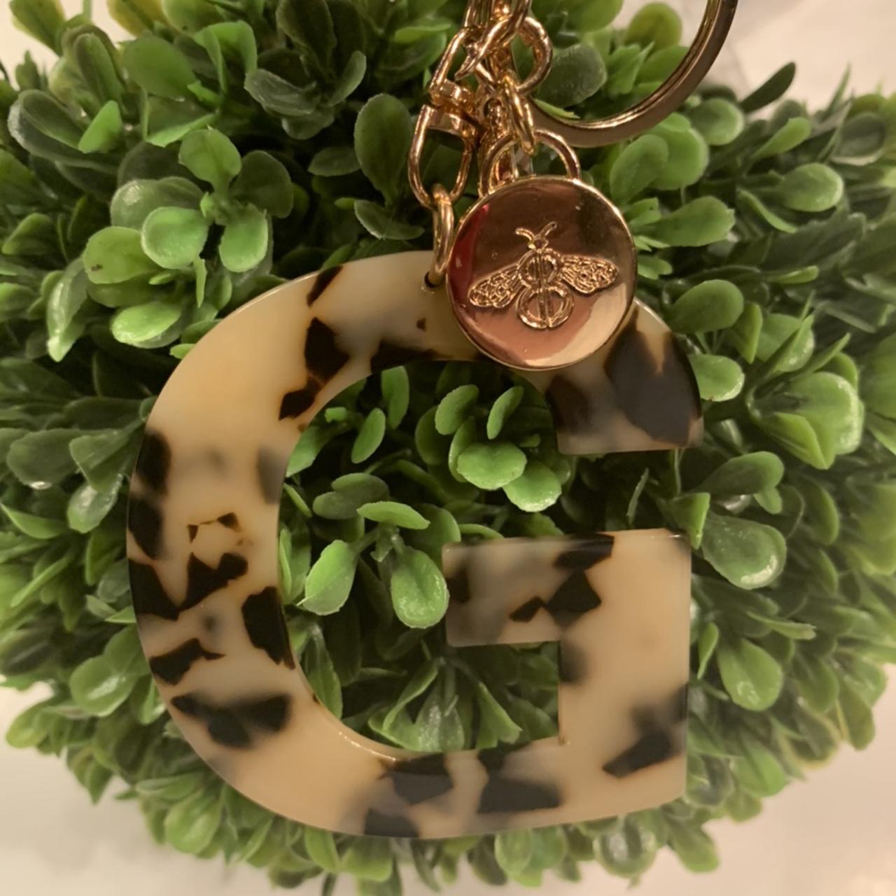 Monogram G purse charm Tortoise print monogram G... - Depop