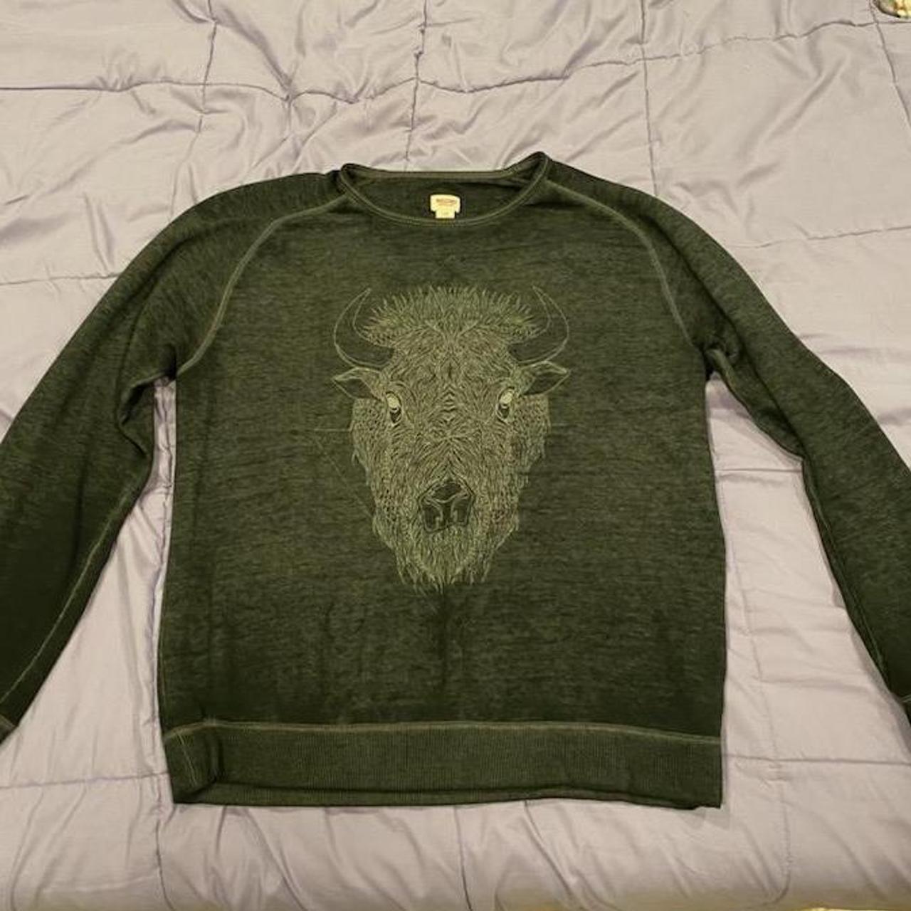 Mossimo Men's Grey and Black Sweatshirt | Depop