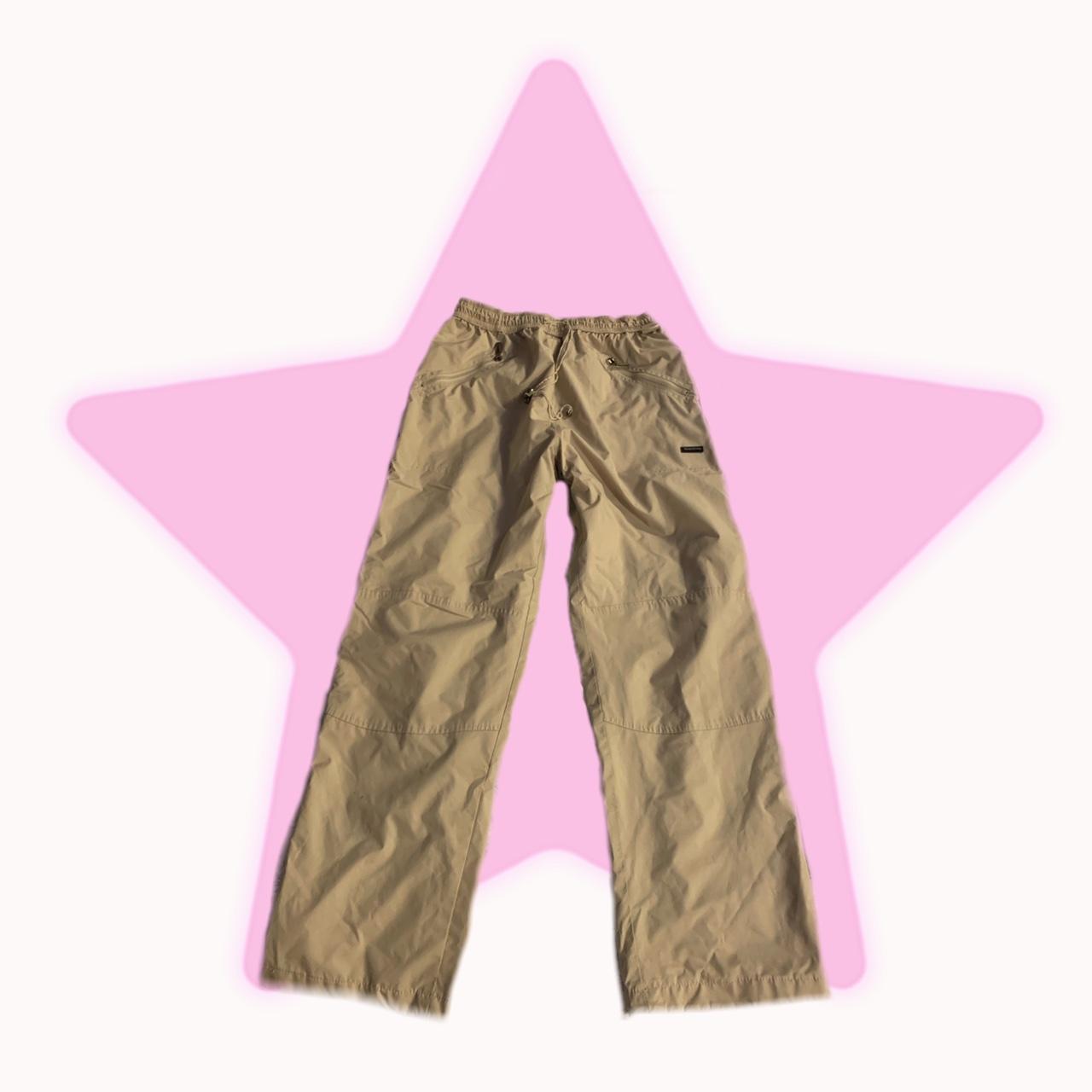 TRACK PANTSSS. sexy and cute tan track pants.... - Depop