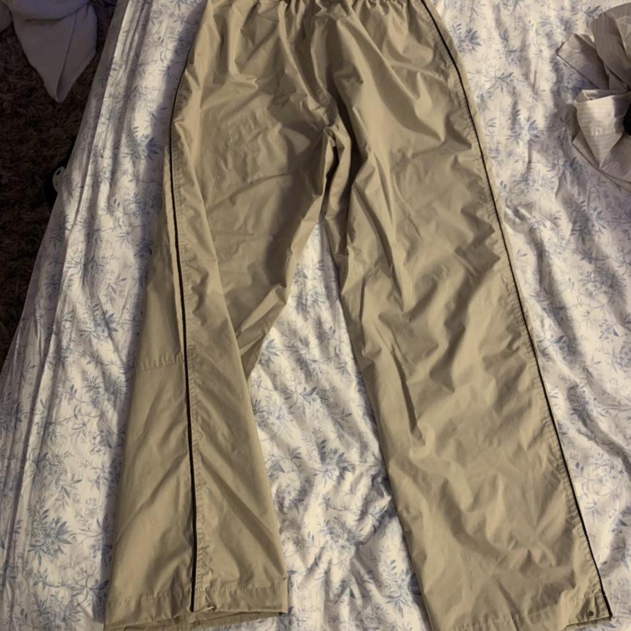 TRACK PANTSSS. sexy and cute tan track pants.... - Depop
