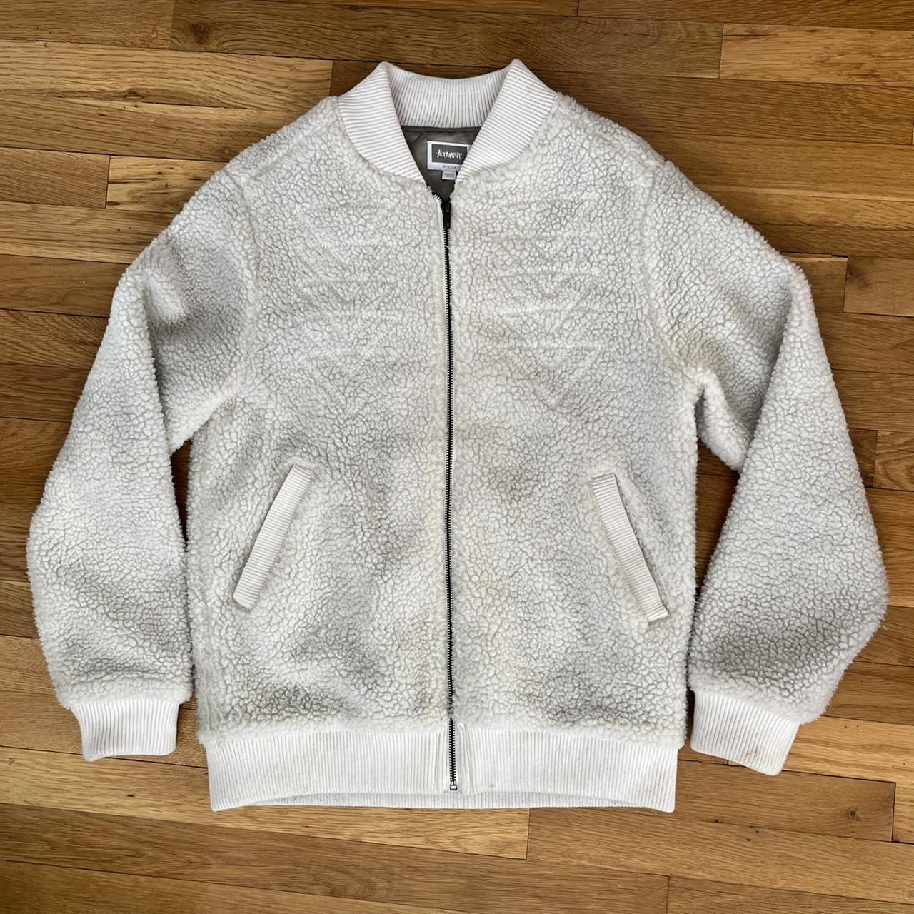 Altamont Sherpa Bomber Jacket M Lining is torn on... - Depop
