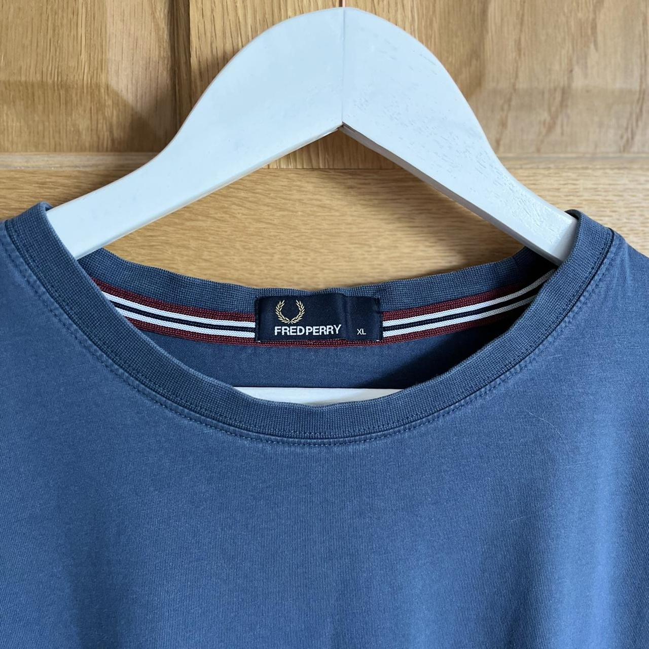 Genuine Fred Perry blue T-shirt - Depop