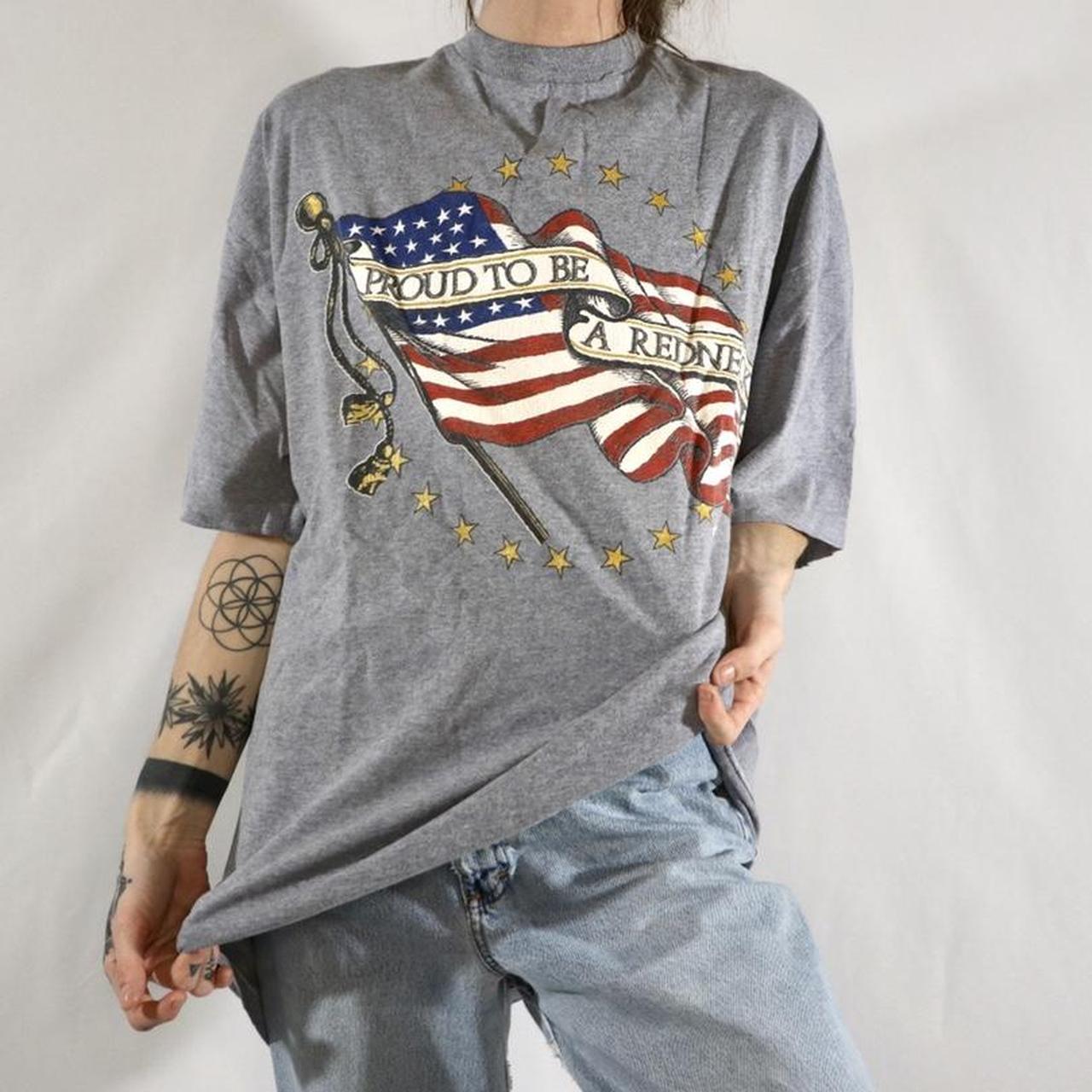 Vintage Single Stitch Proud To Be A Redneck Tee... - Depop