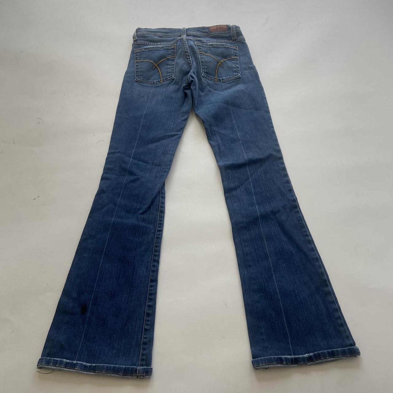 Vintage Y2k low rise flare jeans •denim... - Depop