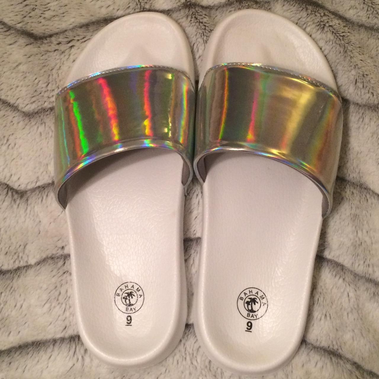 Holographic slides. These are super cute slide... - Depop