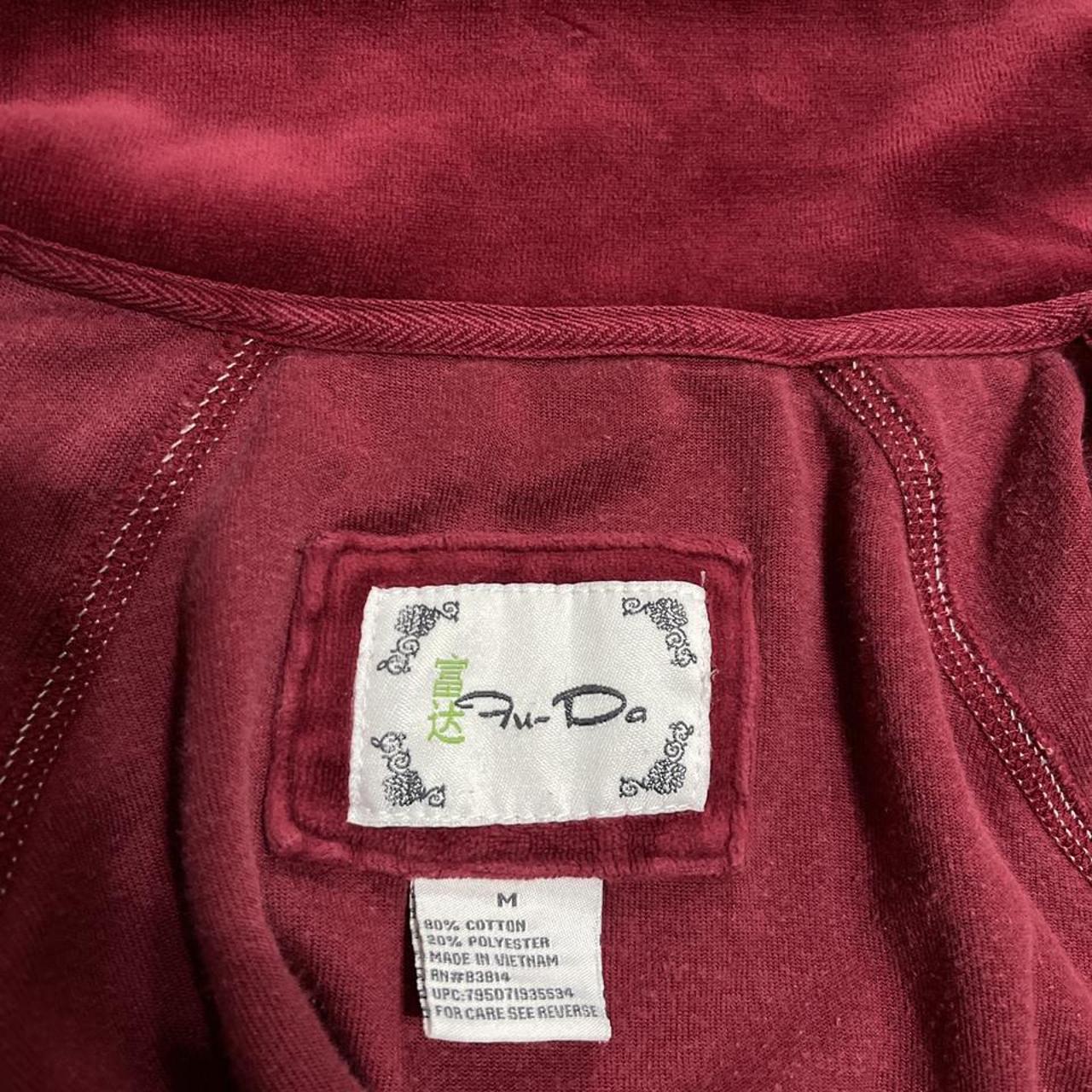 Women Rare Vintage FUDA Red Burgundy Medium Track... - Depop