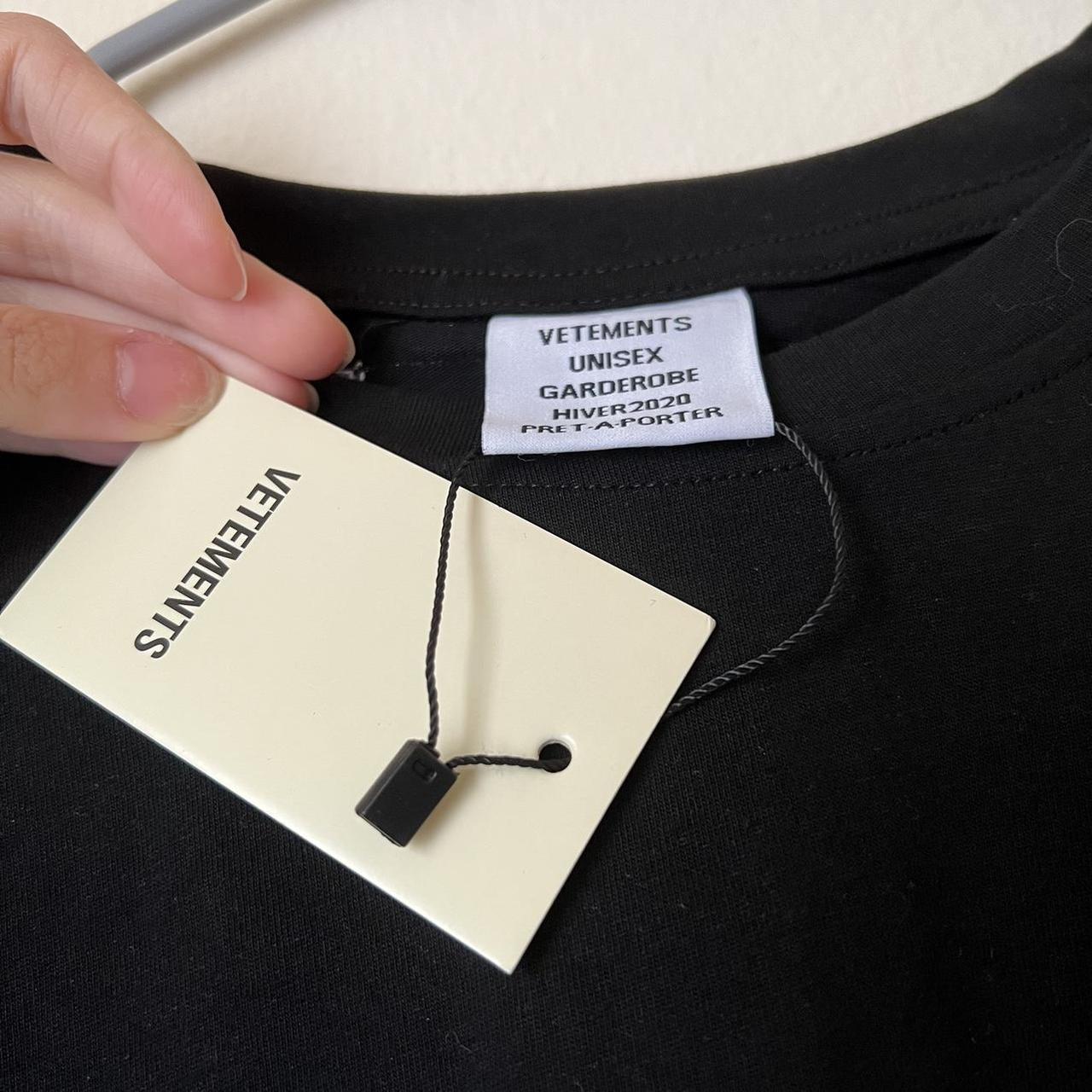 Vetements label t shirts Size XL #vetements #tshirts - Depop