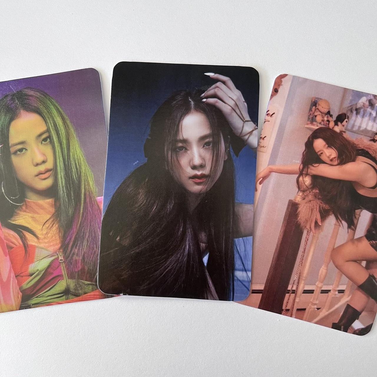 BLACKPINK JISOO UNOFFICIAL PHOTOCARDS SET OF THREE... - Depop