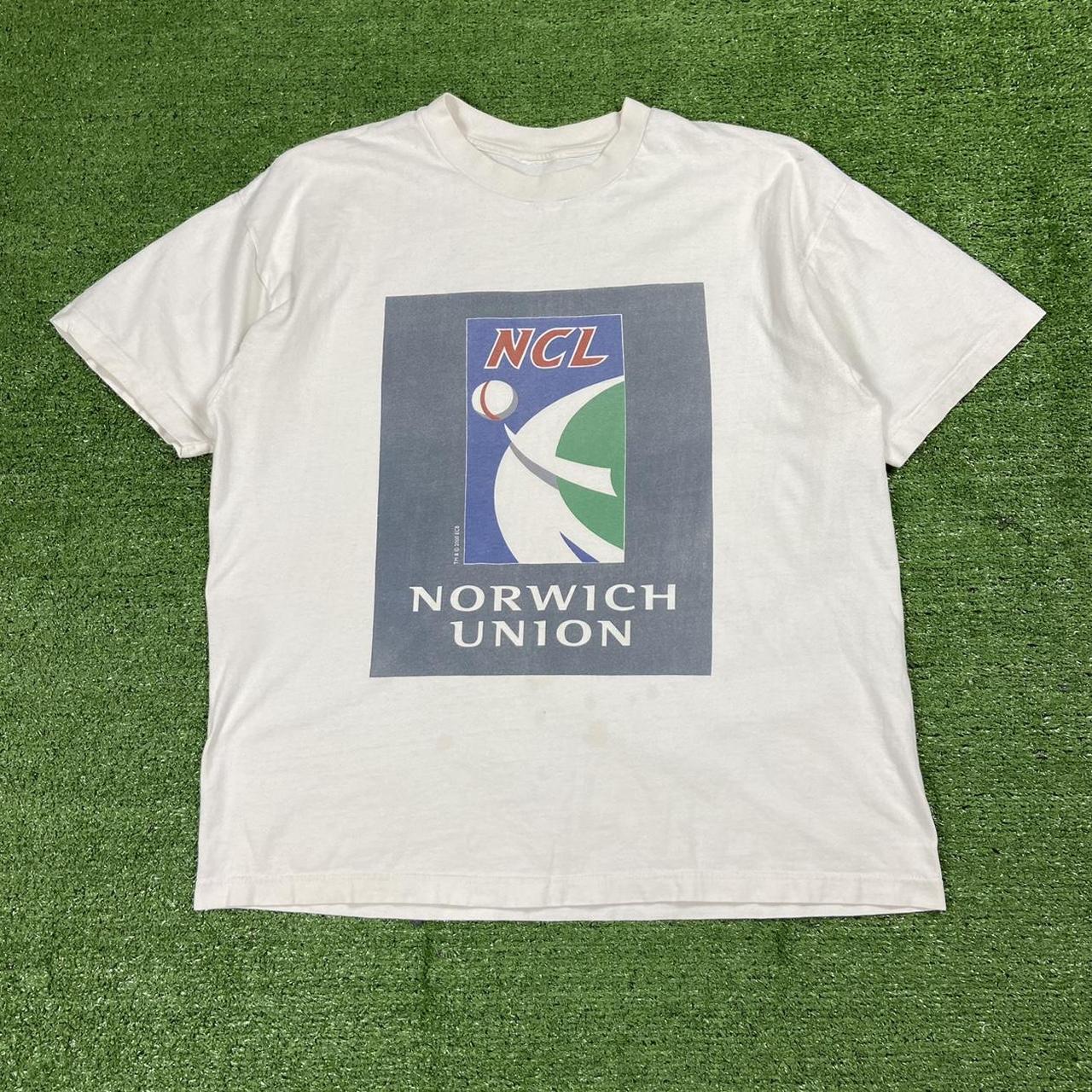 Vintage Y2K Norwich Union Graphic T-Shirt... - Depop