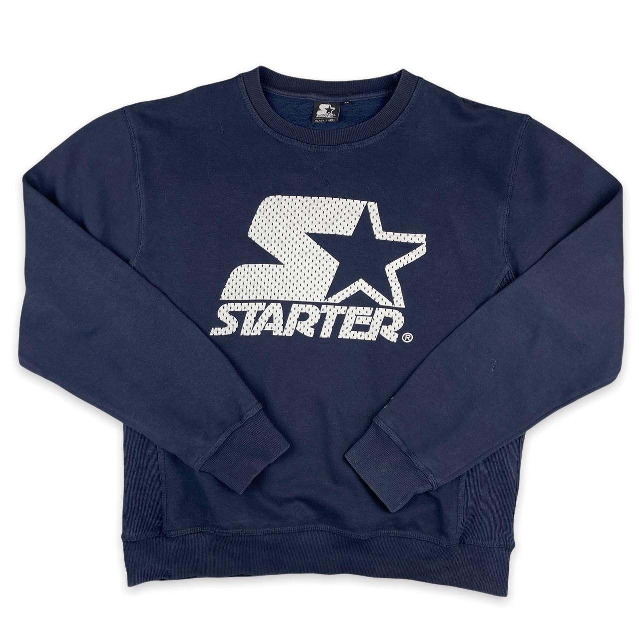 Vintage Starter Big Logo Logo Sweatshirt... - Depop