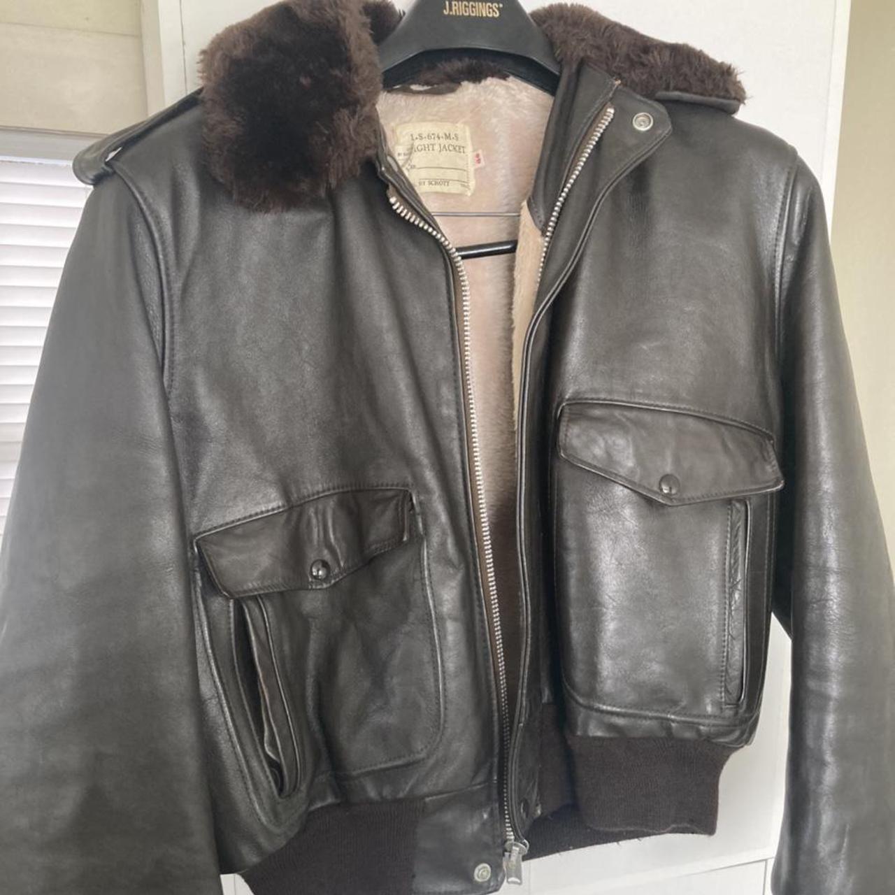 SCHOTT NYC ORIGINAL IS674MS FLIGHT JACKET. . 44 XL.... - Depop