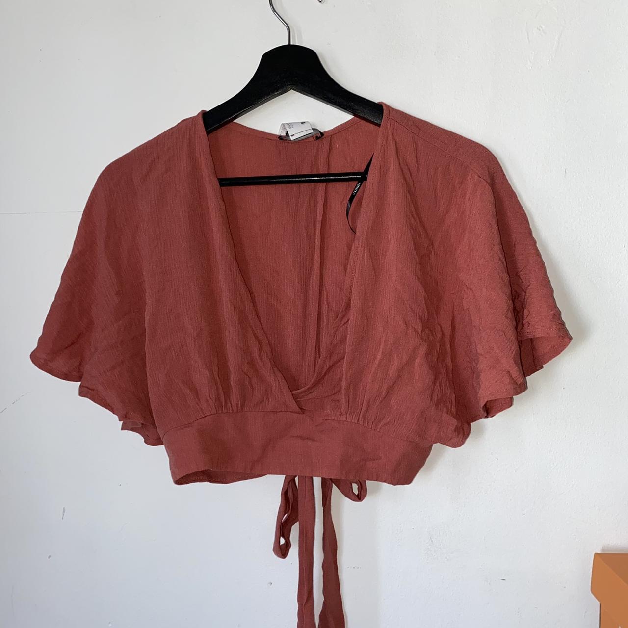 Super cute flowy crop top perfect for the... - Depop