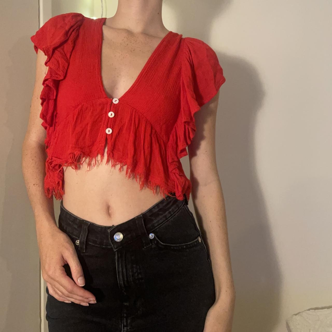 Women's Red Shirt | Depop