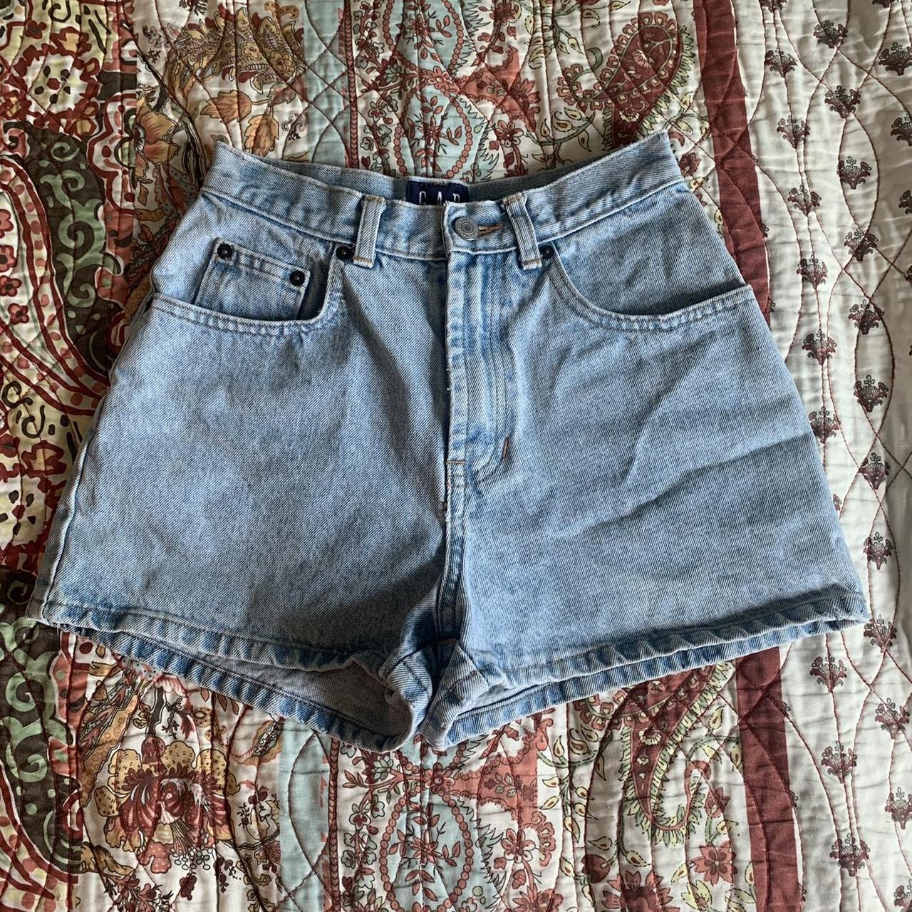 Gap High Waisted Denim Shorts Tag Size... - Depop