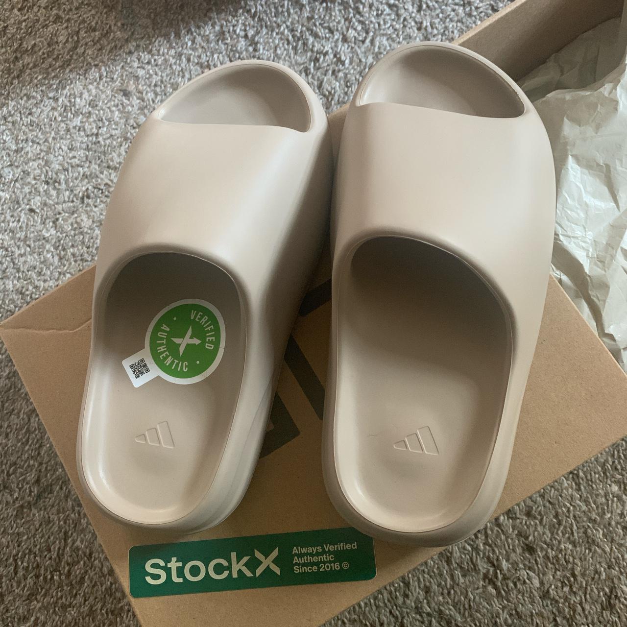 Yezzy Slide Pure size 5 in men 6 in womens Brand... - Depop