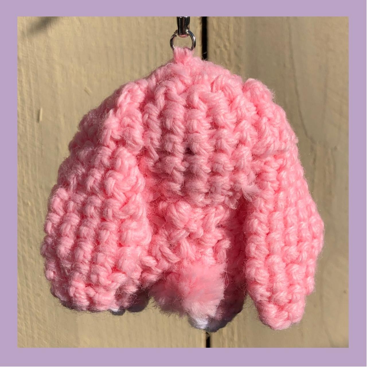 Pink Bunny Keychain Made to order. Colors can be... - Depop