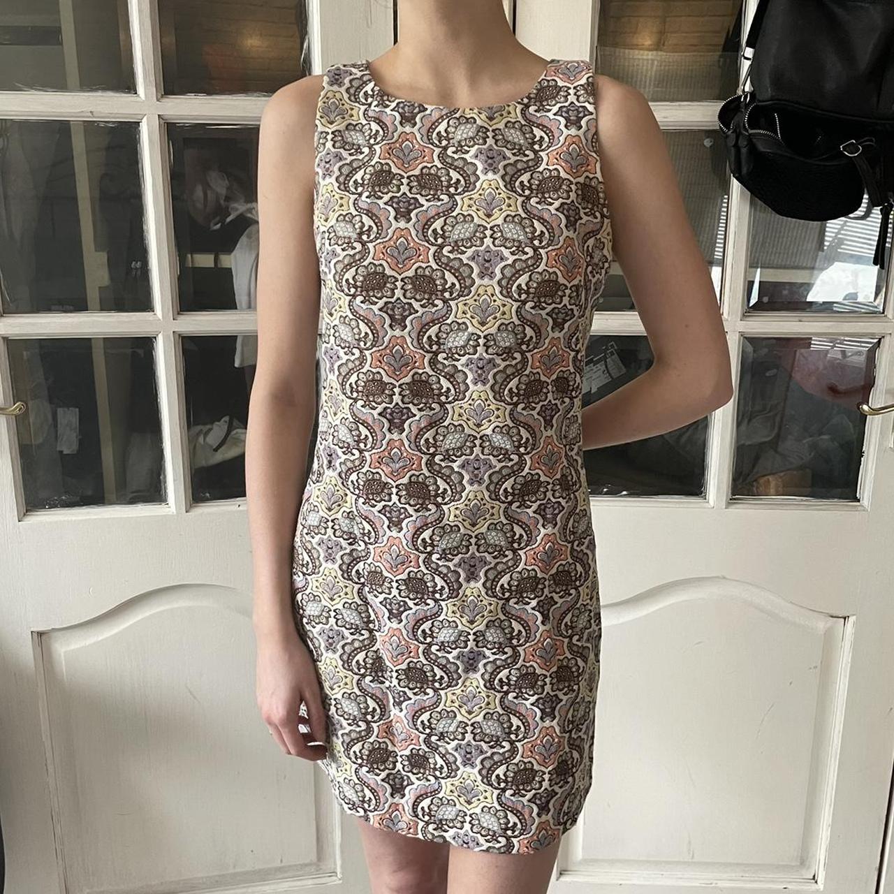 Zara printed dress Thick fabric with unique print... - Depop