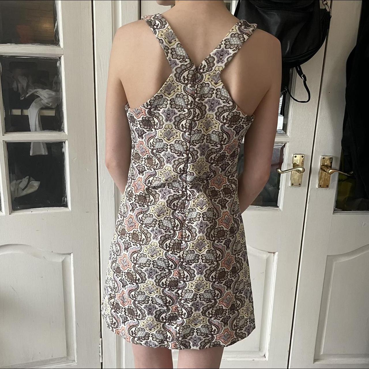 Zara printed dress Thick fabric with unique print... - Depop