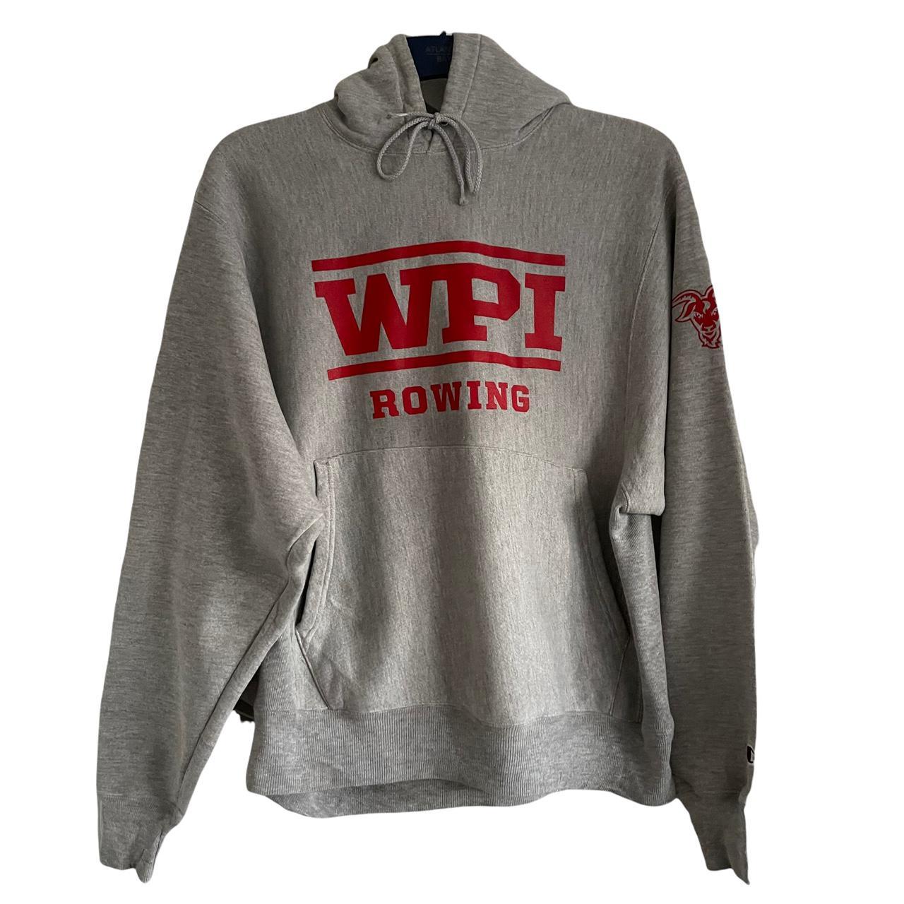 WPI Rowing Hoodie FREE UK SHIPPING Vintage Grey... - Depop