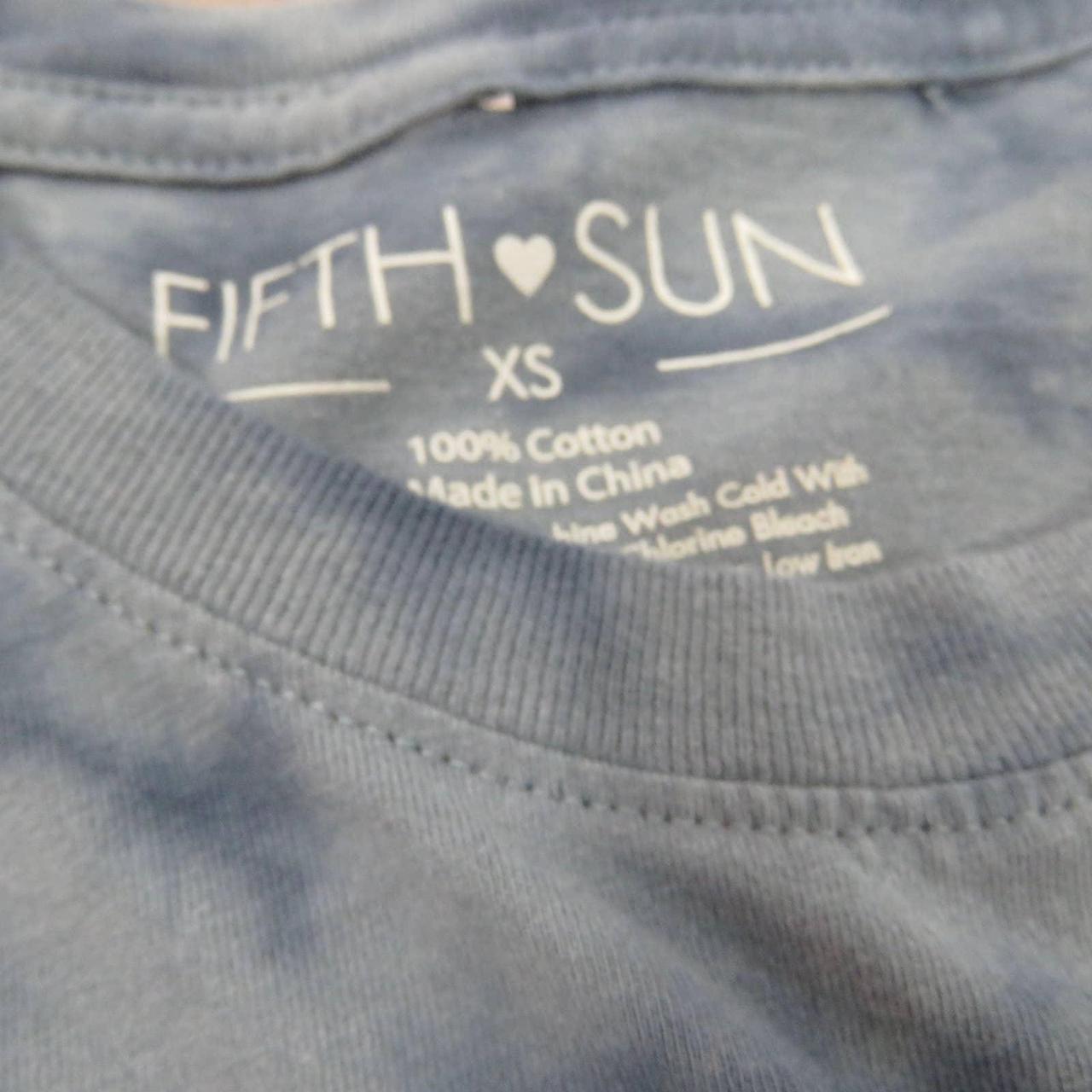 Fifth Sun Women's Blue T-shirt | Depop
