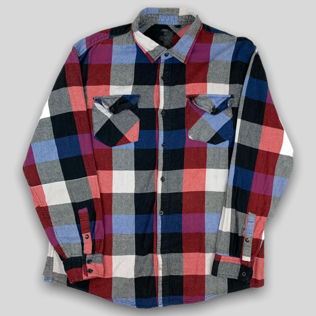 Vintage USA flannel / dad button up shirt 0116 -... - Depop