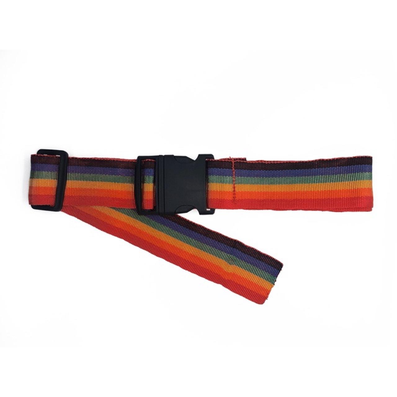 Rainbow buckle belt. Perfect for festivals, rave... - Depop