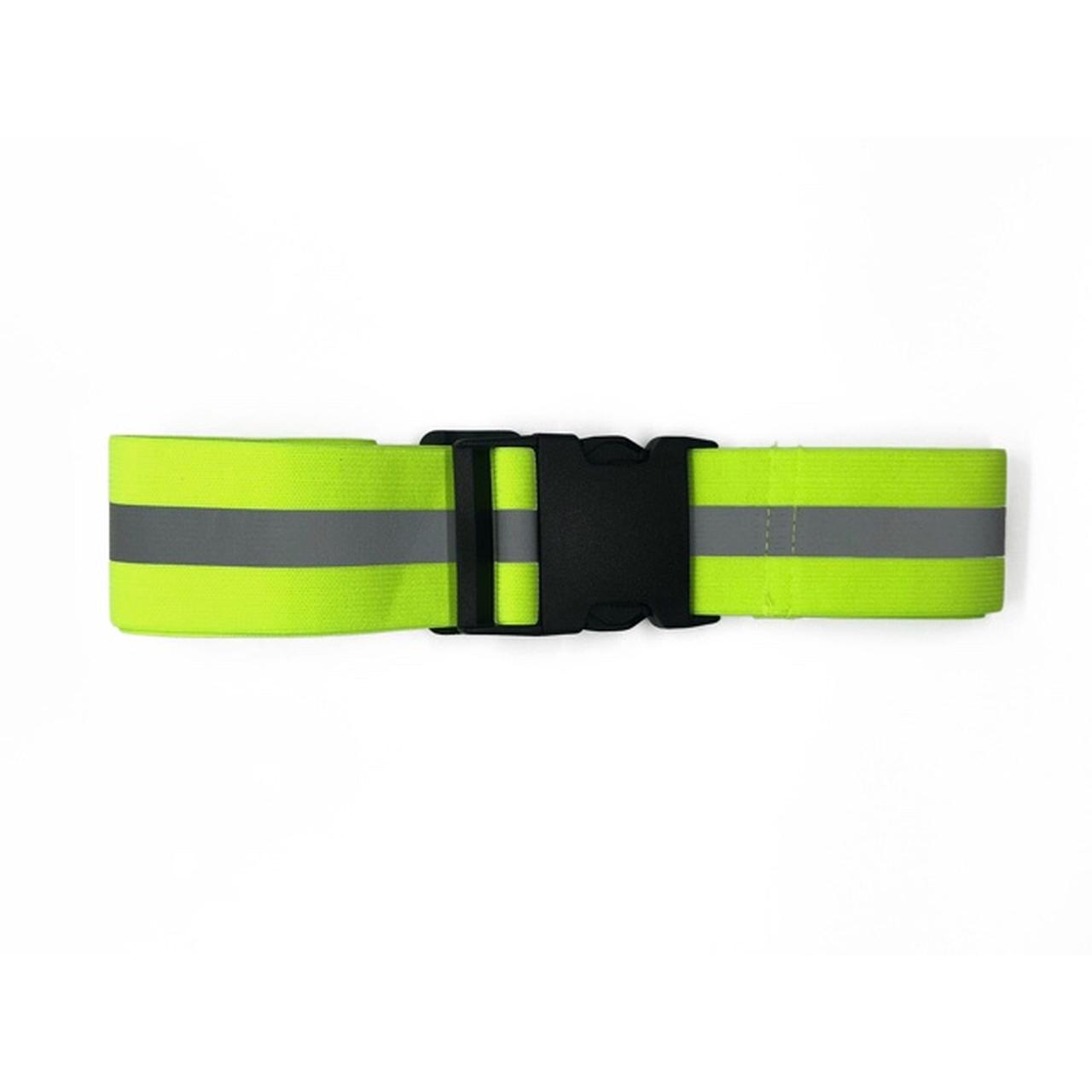Fluorescent green reflective chunky buckle utility,... - Depop