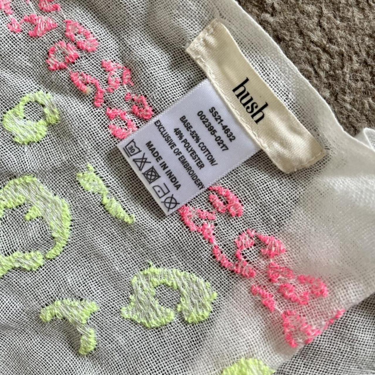 Hush beach cloth with vibrant leopard embroidery Can... - Depop