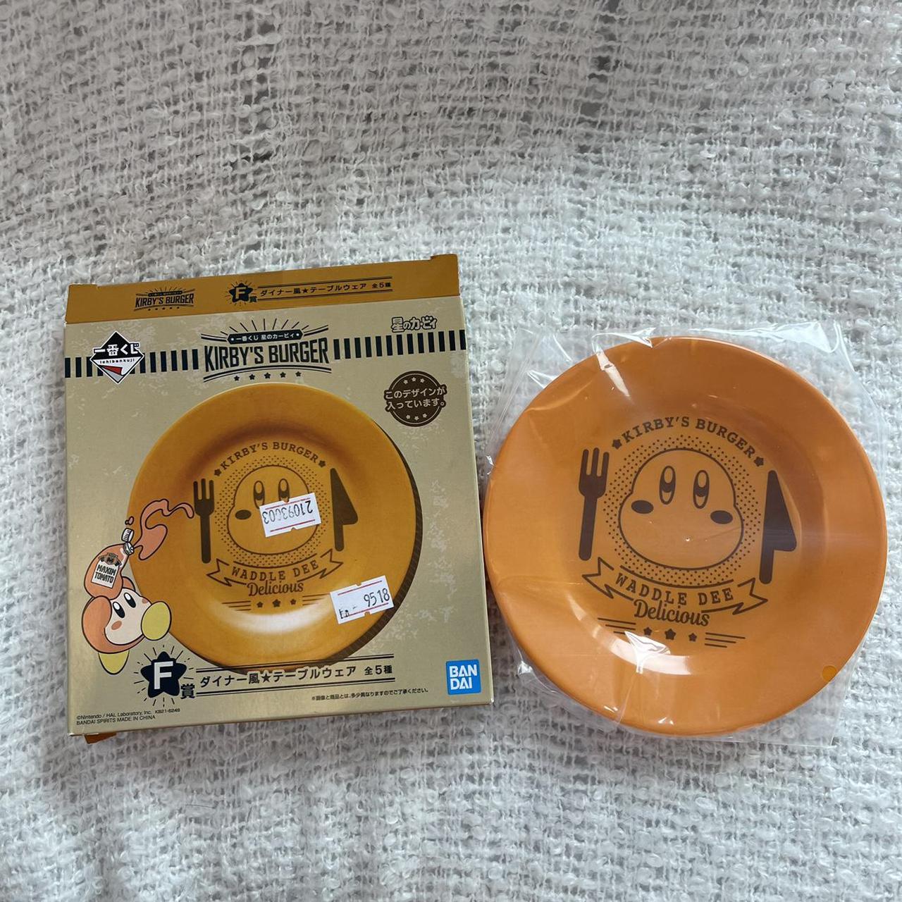 Kirby plates from Kirby’s burger kuji prize F Brand... - Depop