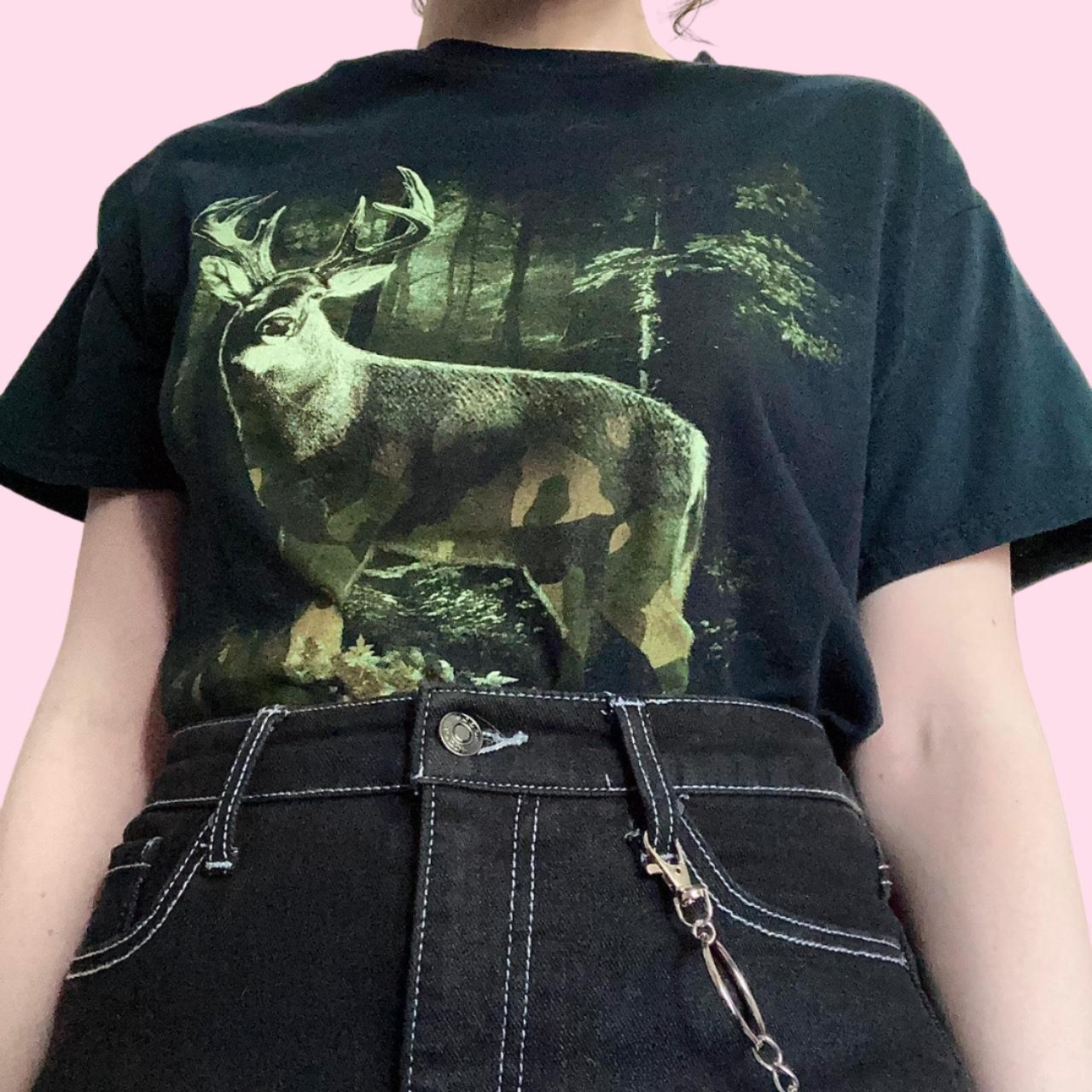 🦌 Y2K Deer Forest Graphic Tee 🦌 • Authentic y2k... - Depop
