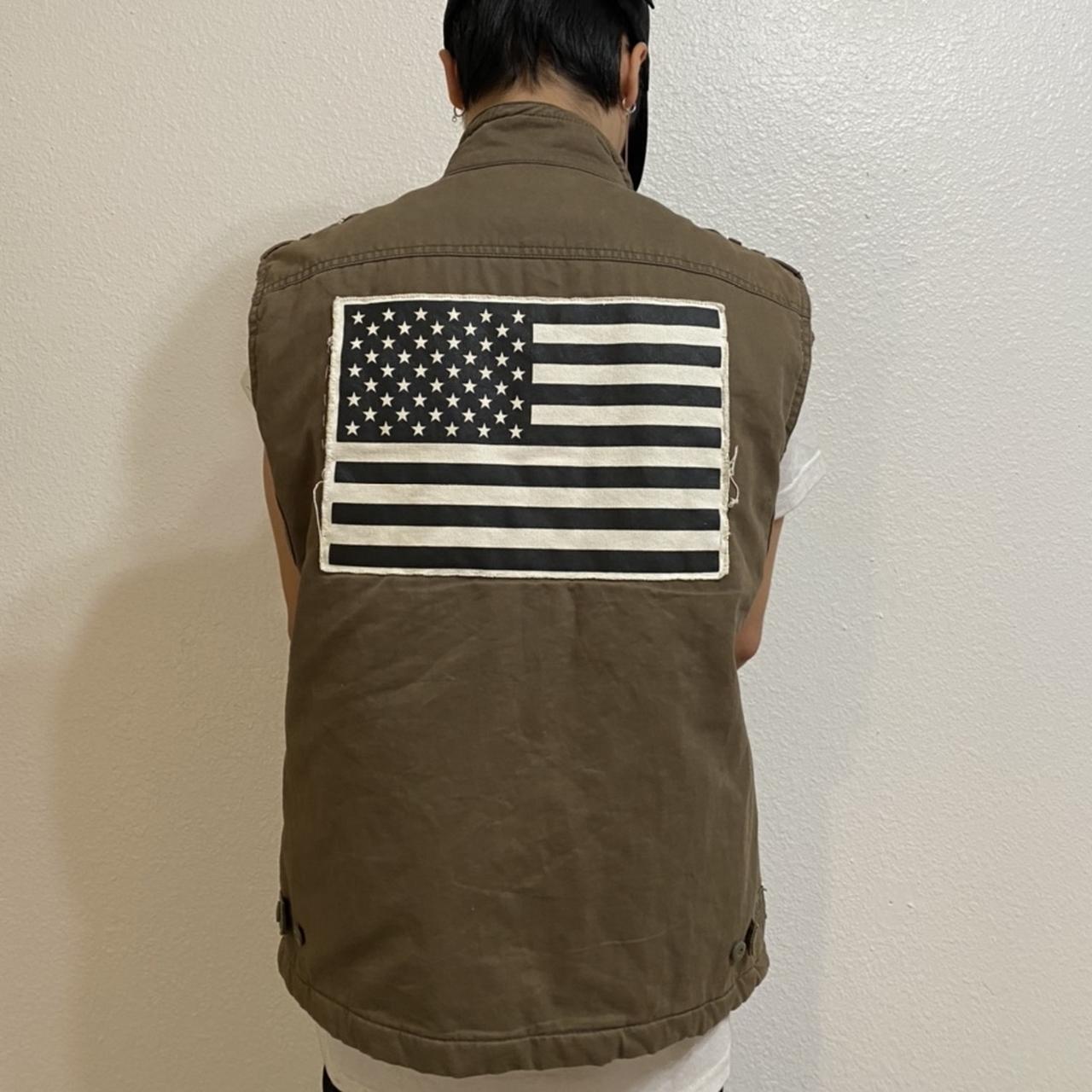 black flag patch vest something i made.. maybe 7... - Depop