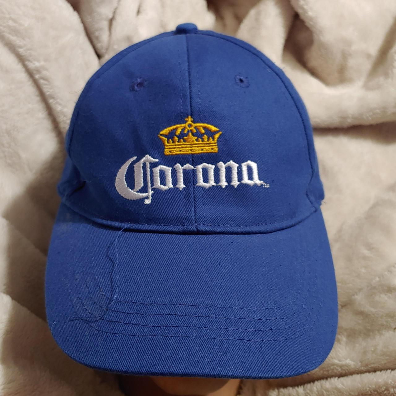 Blue embroidered Corona baseball style hat cap.... - Depop
