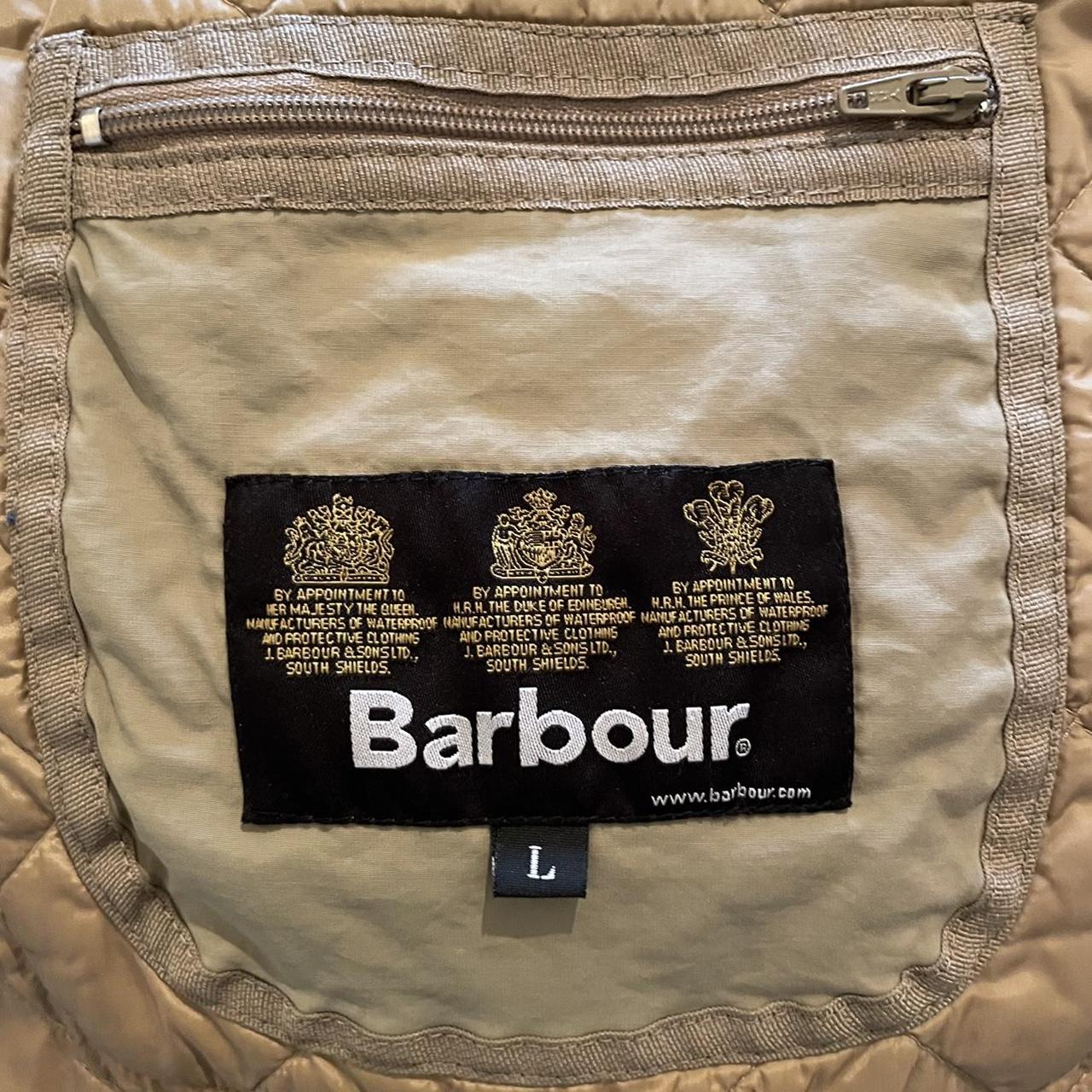 BARBOUR MEN'S QUILTED JACKET Beautiful pale green... - Depop