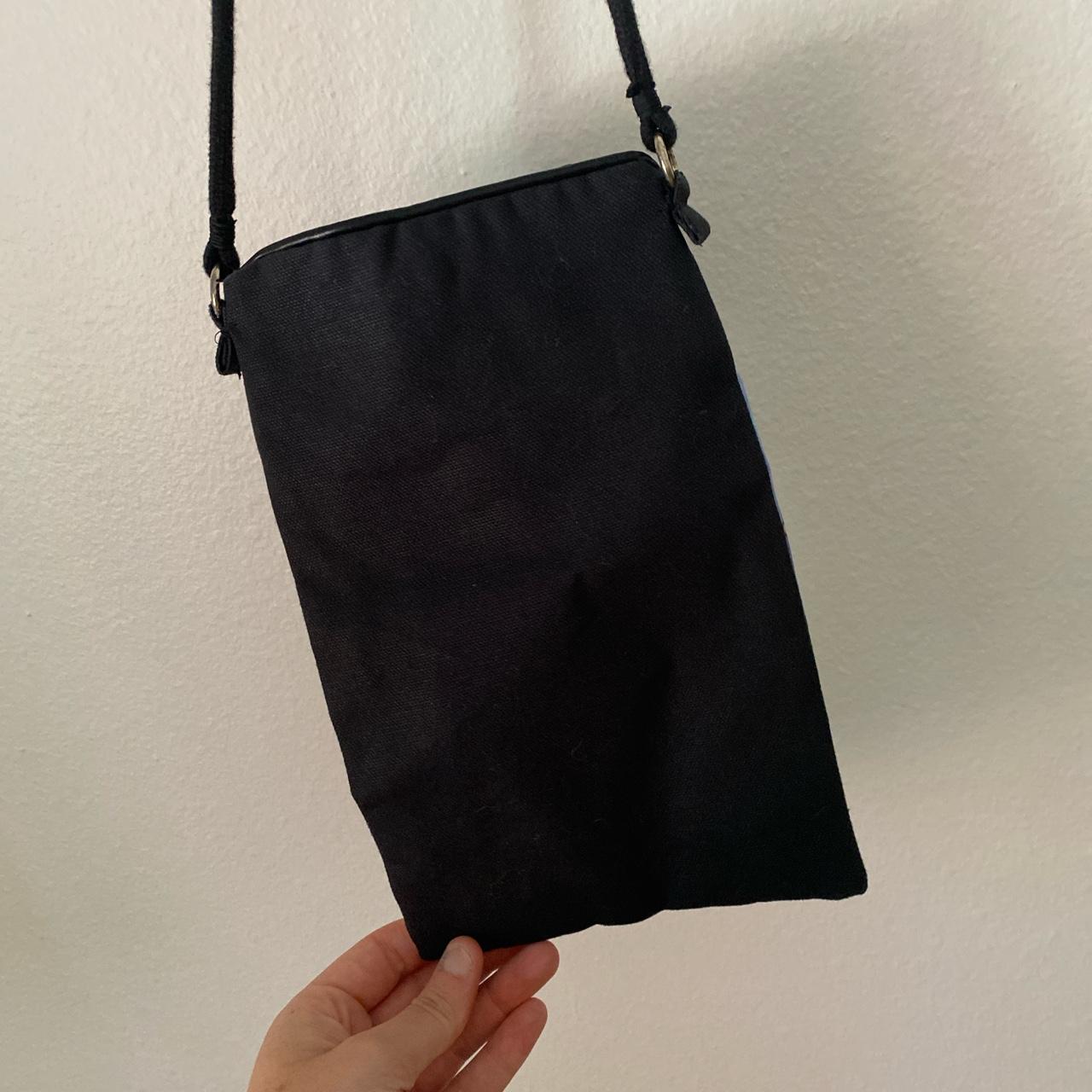 pirate purse with vivid bright print and cute yellow... - Depop