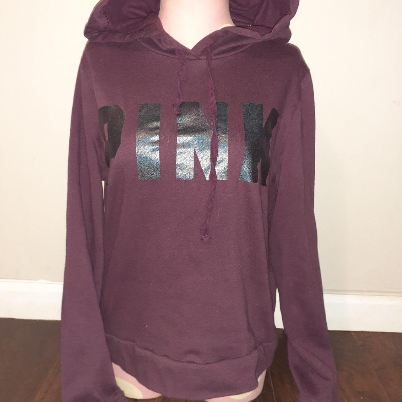 Victorias Secret pink pullover long sleeves hoodie... - Depop