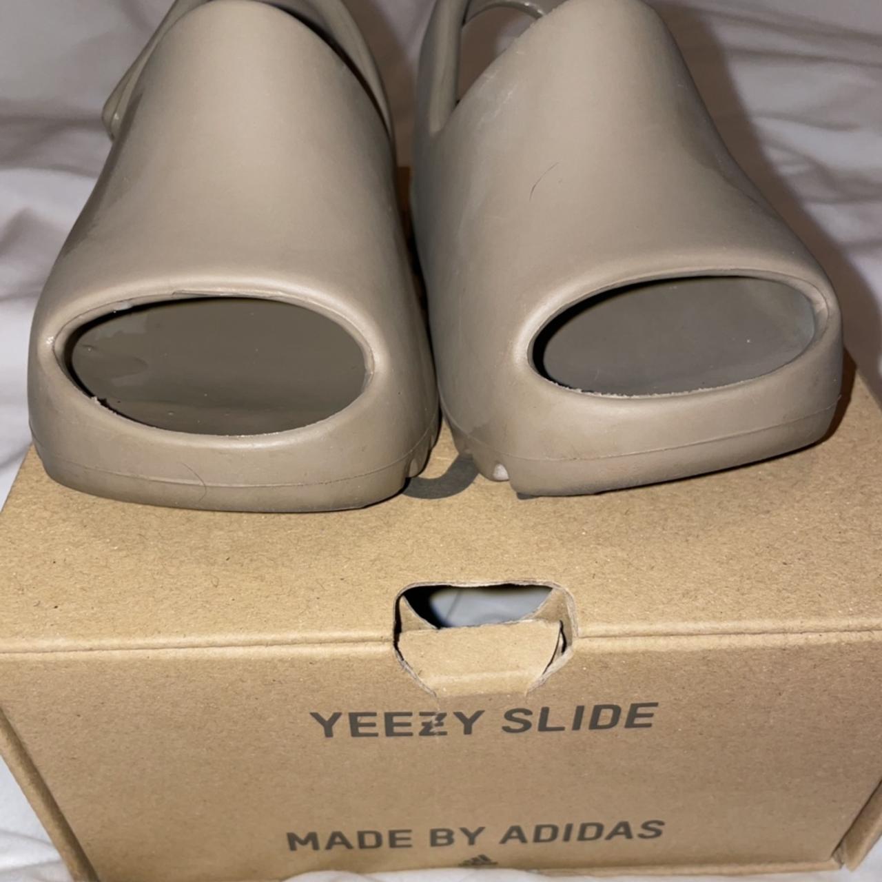 Brown yeezy slides size 5K toddlers. Excellent... - Depop