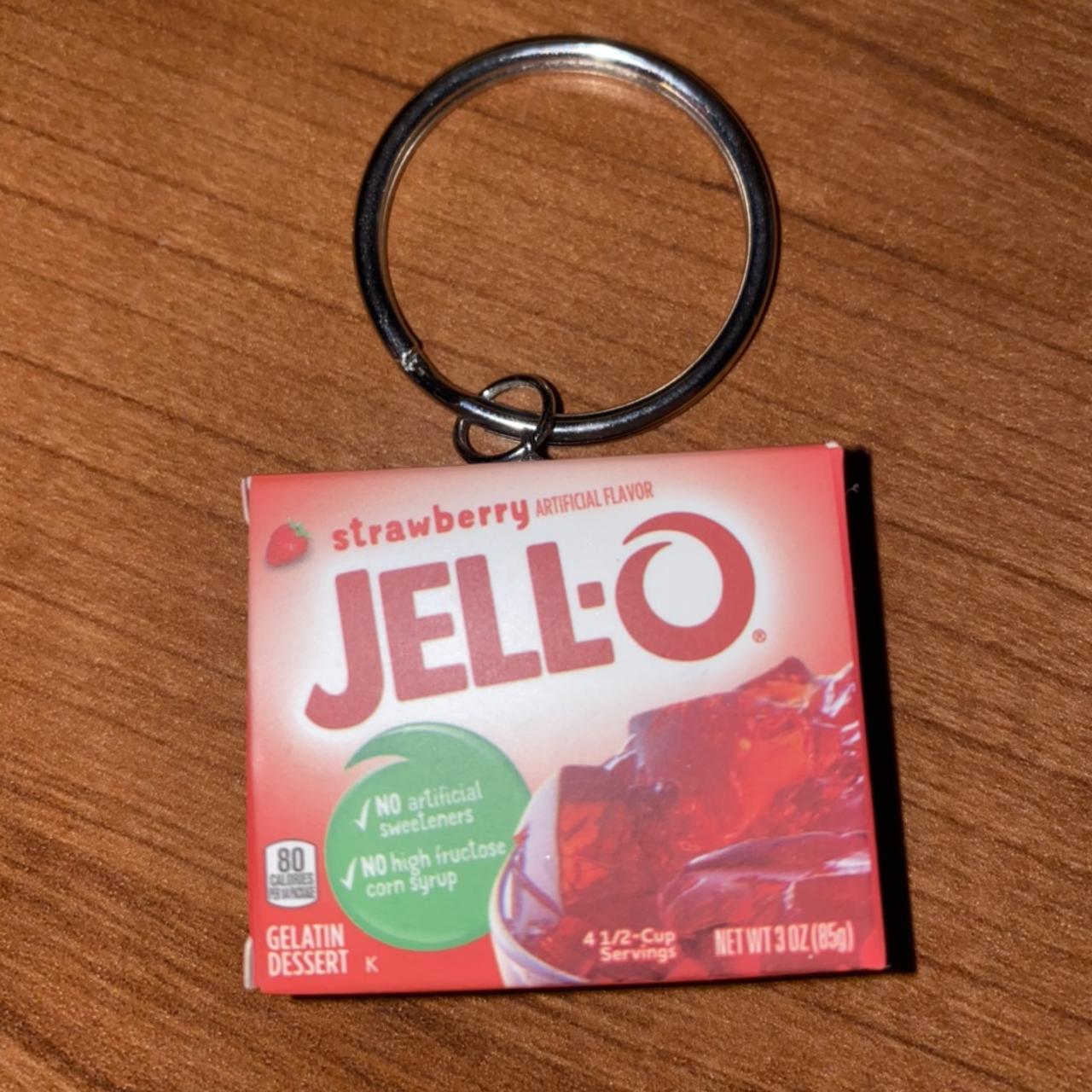 Strawberry jello mini brand keychain #minibrand... | Depop
