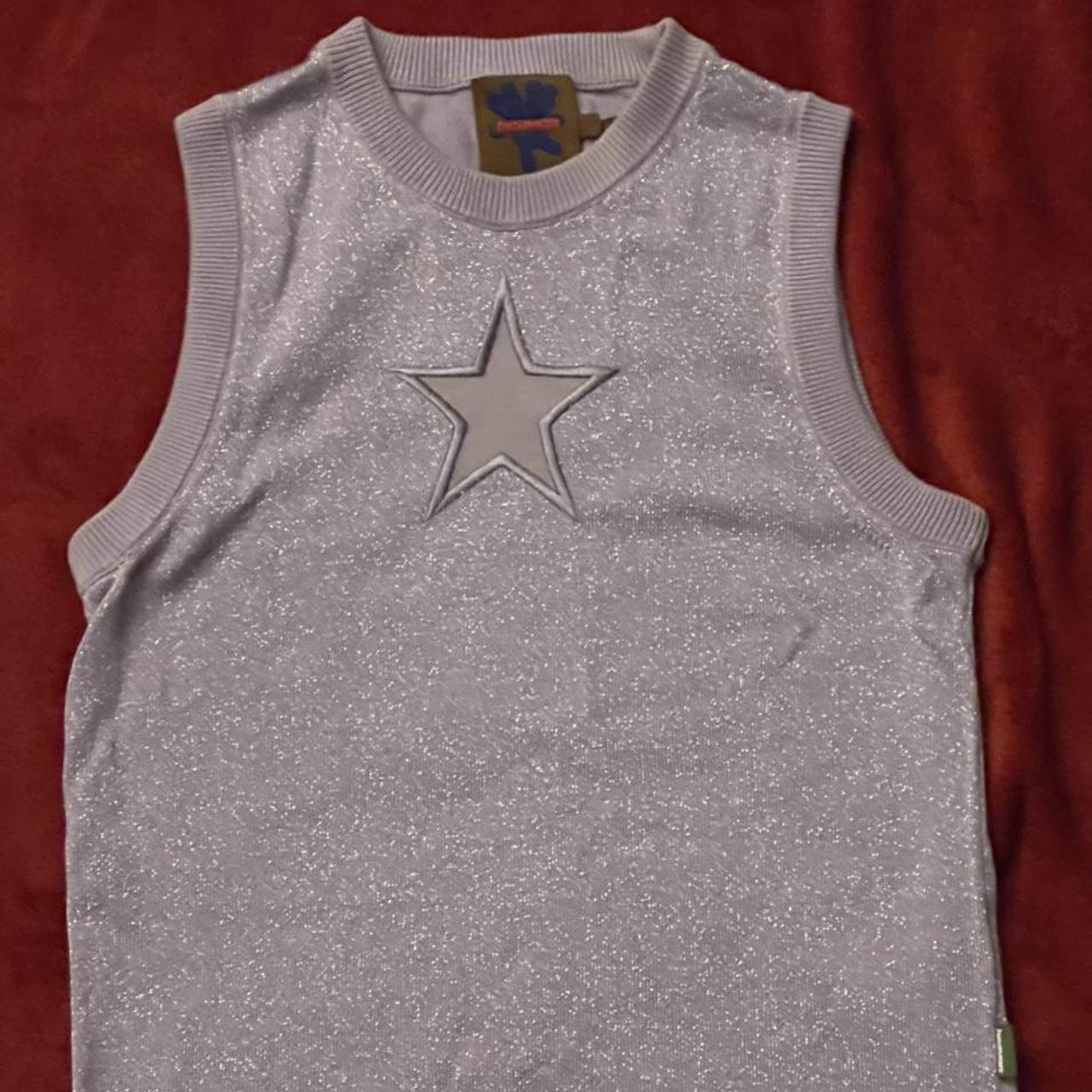 heaven by marc jacobs glittery star tank in lilac in... - Depop