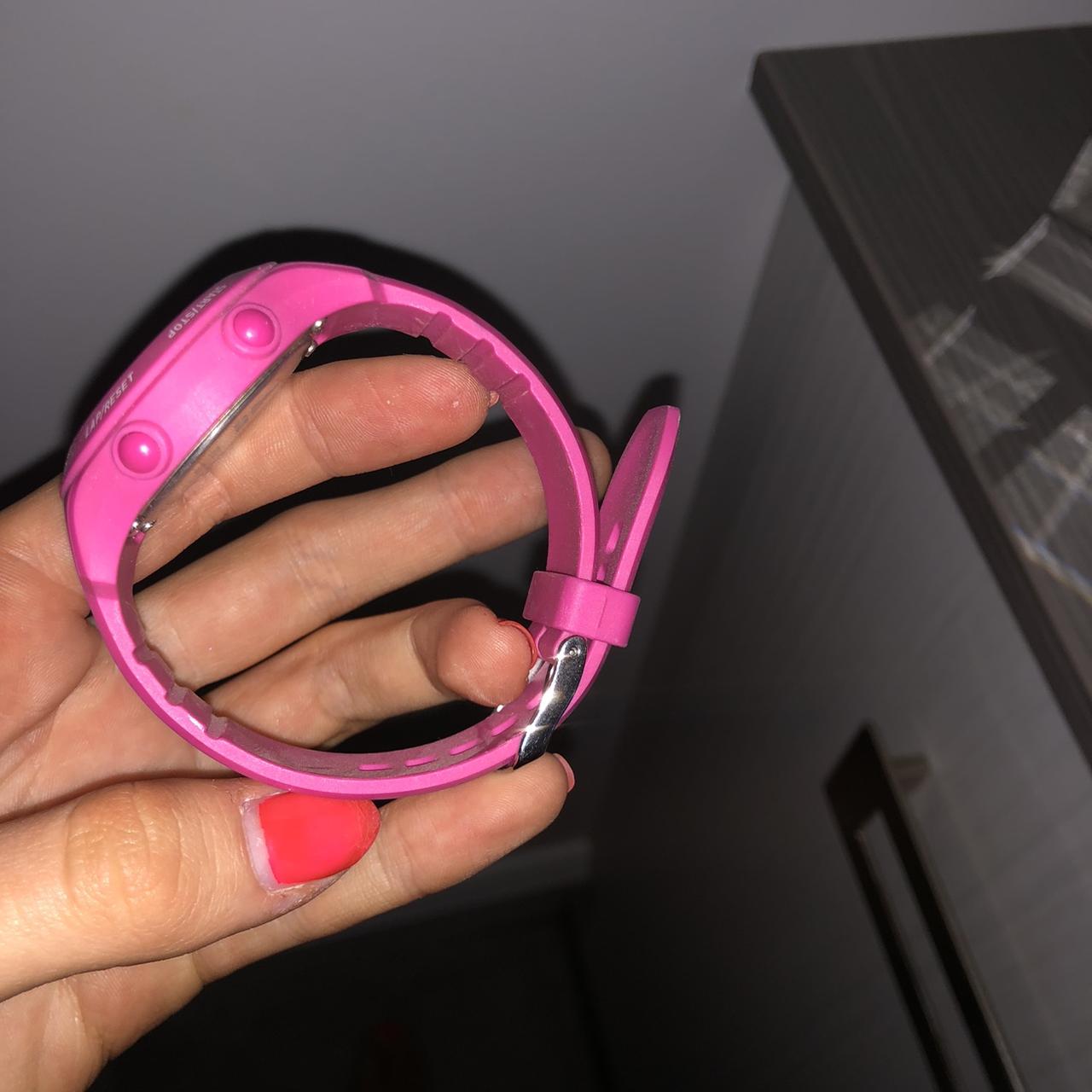 Adidas pink sports watch, perfect condition - Depop