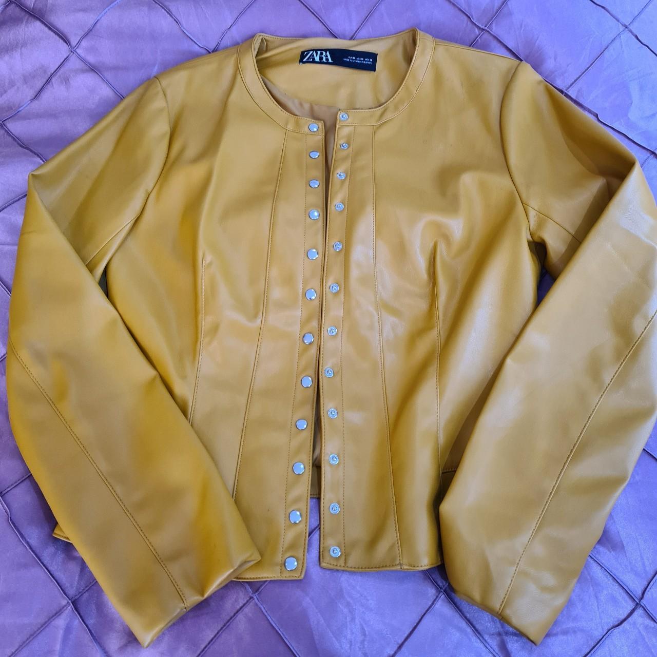 Zara Women's Yellow Jacket | Depop