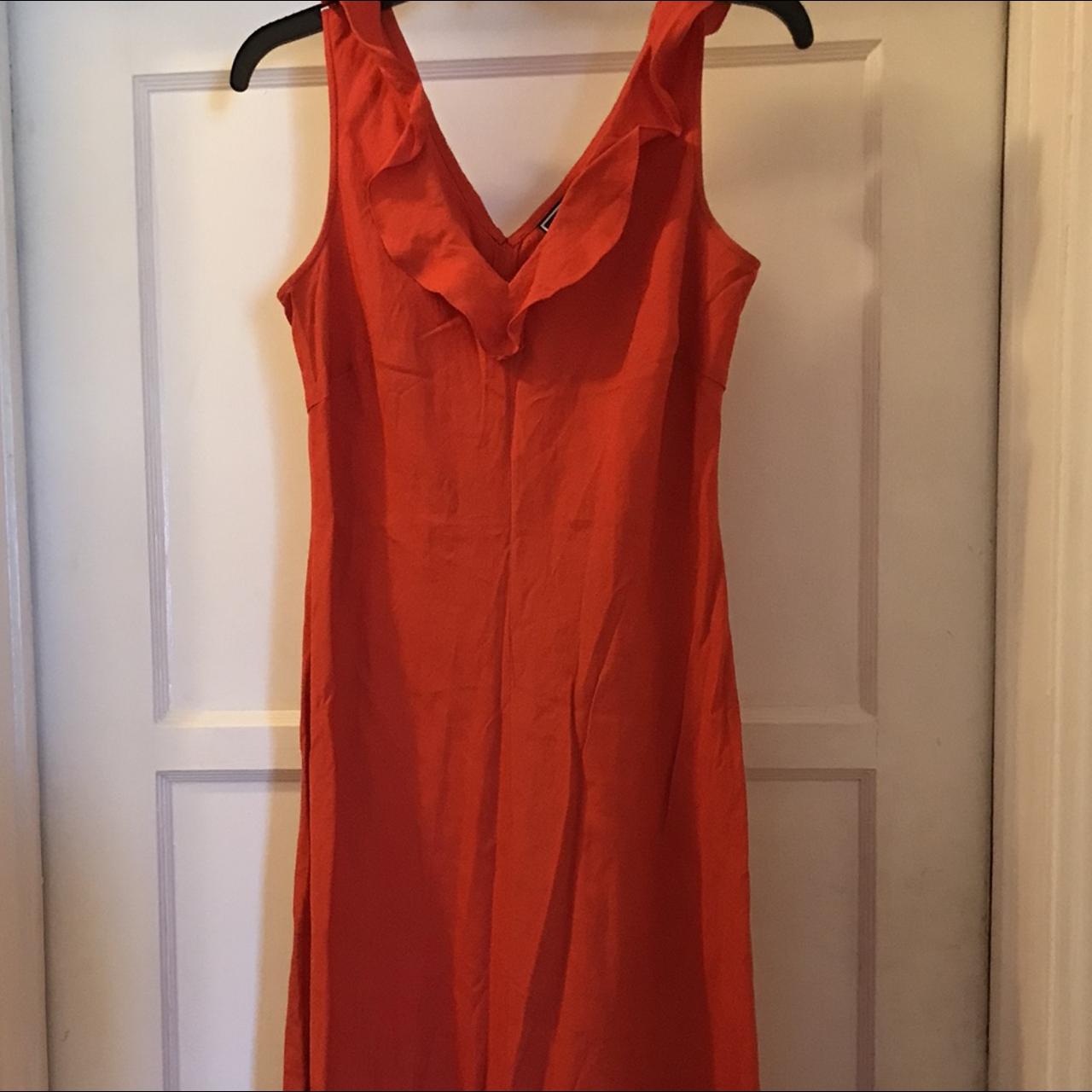 Super cute orange dress Size 8 Brand is... - Depop