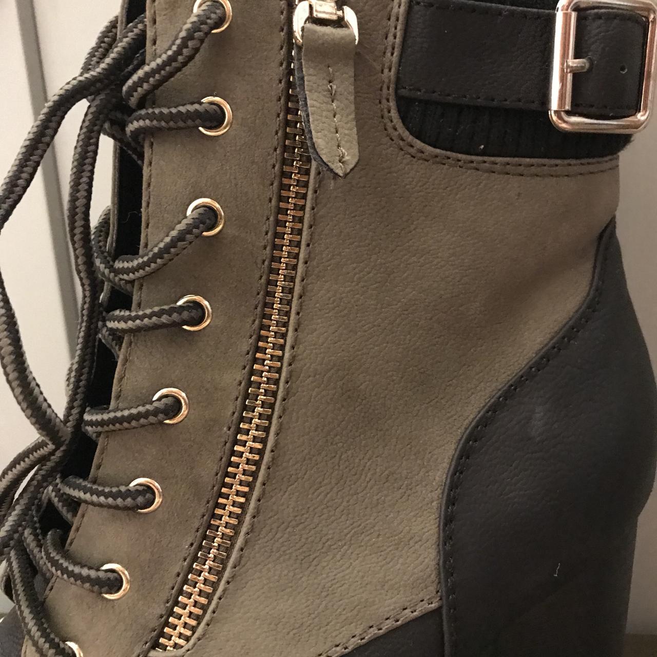 Call it Spring Military Style Boots. Olive Green and... - Depop