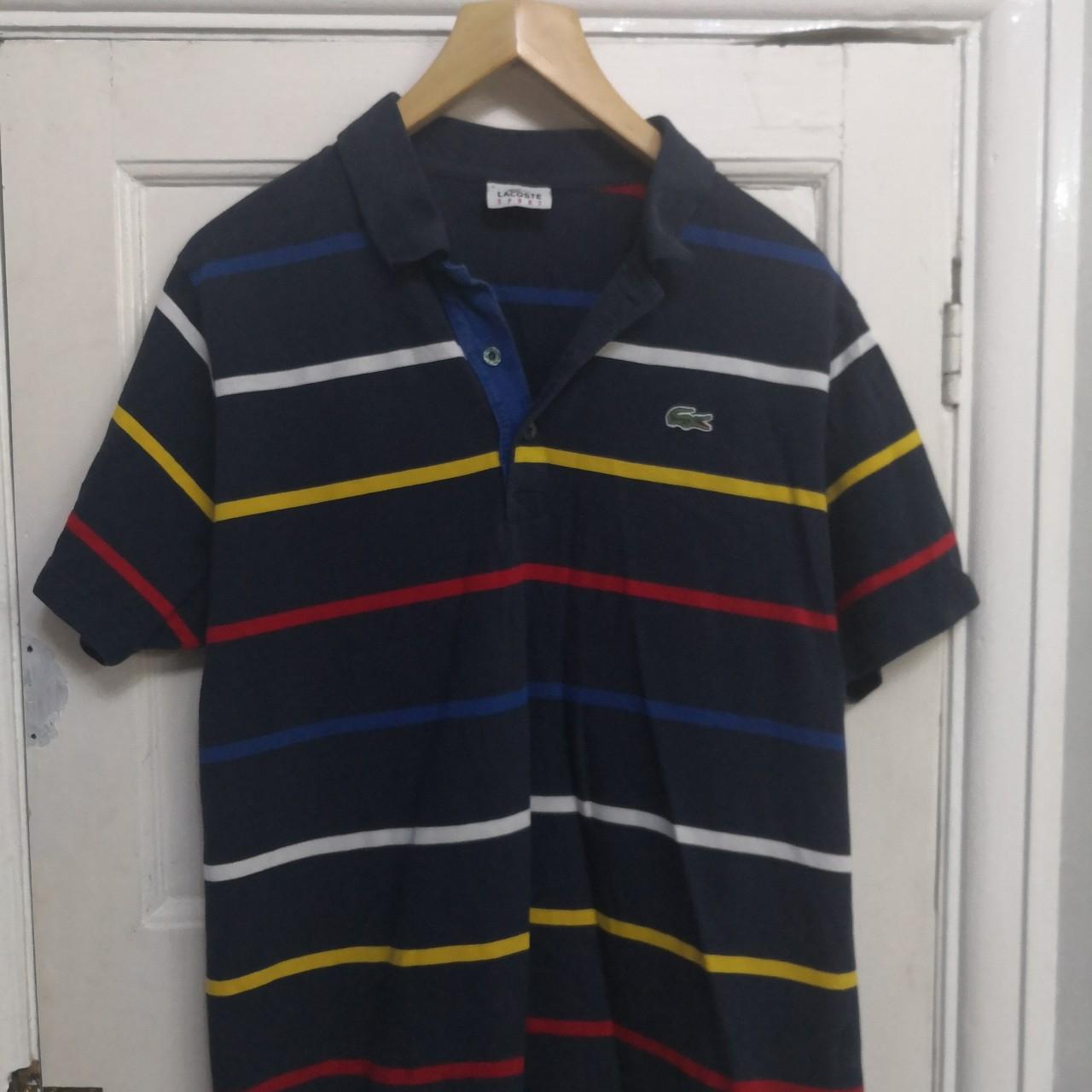 Lacoste Polo Shirt. Unique Colour Way. 7.5/10 Fits... - Depop