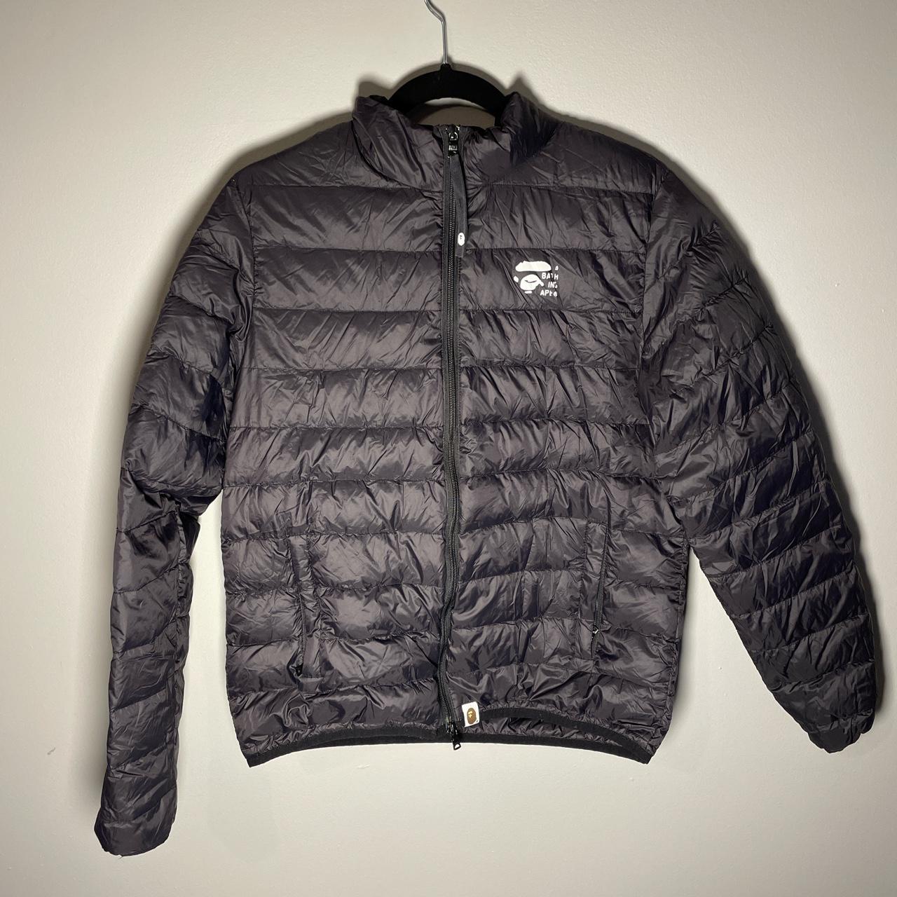 A bathing ape down jacket size M worn condition... - Depop