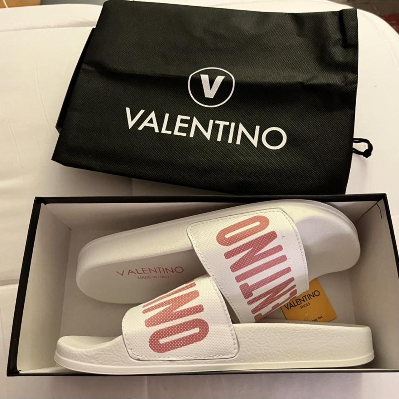 Valentino slides size 8 never worn - Depop