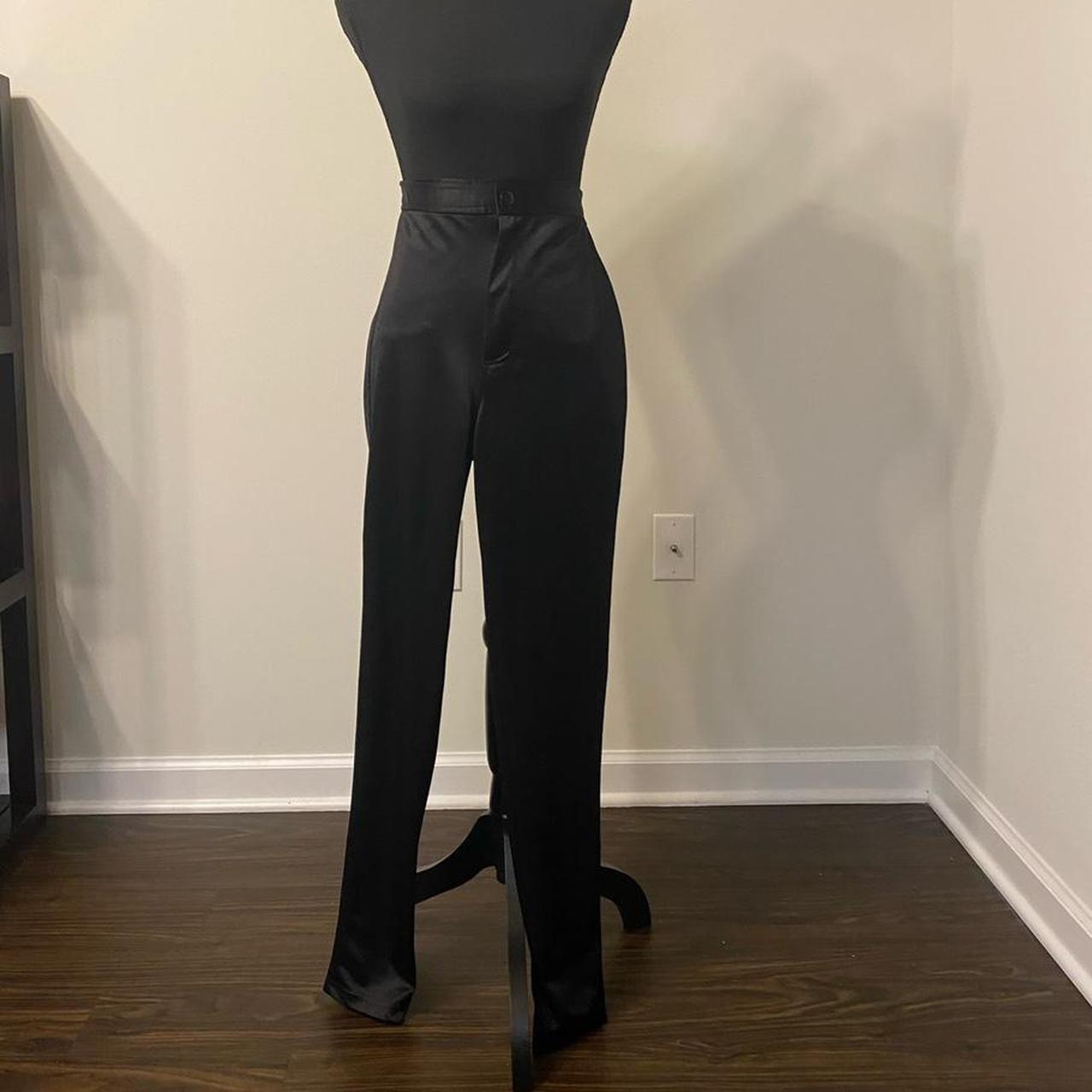 A nice black pair of pants design like jeans with... - Depop