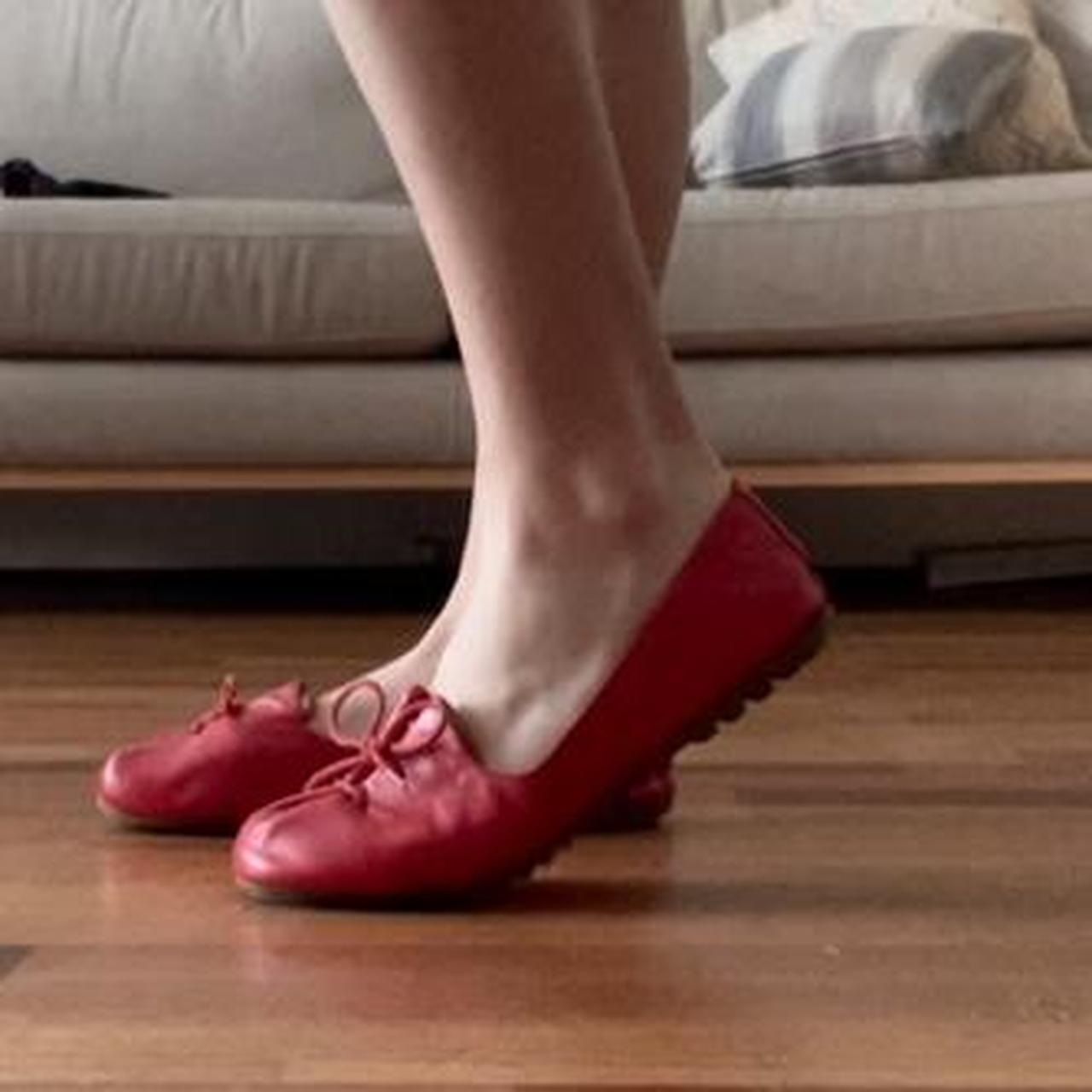 Women's Red and Burgundy Sandals | Depop